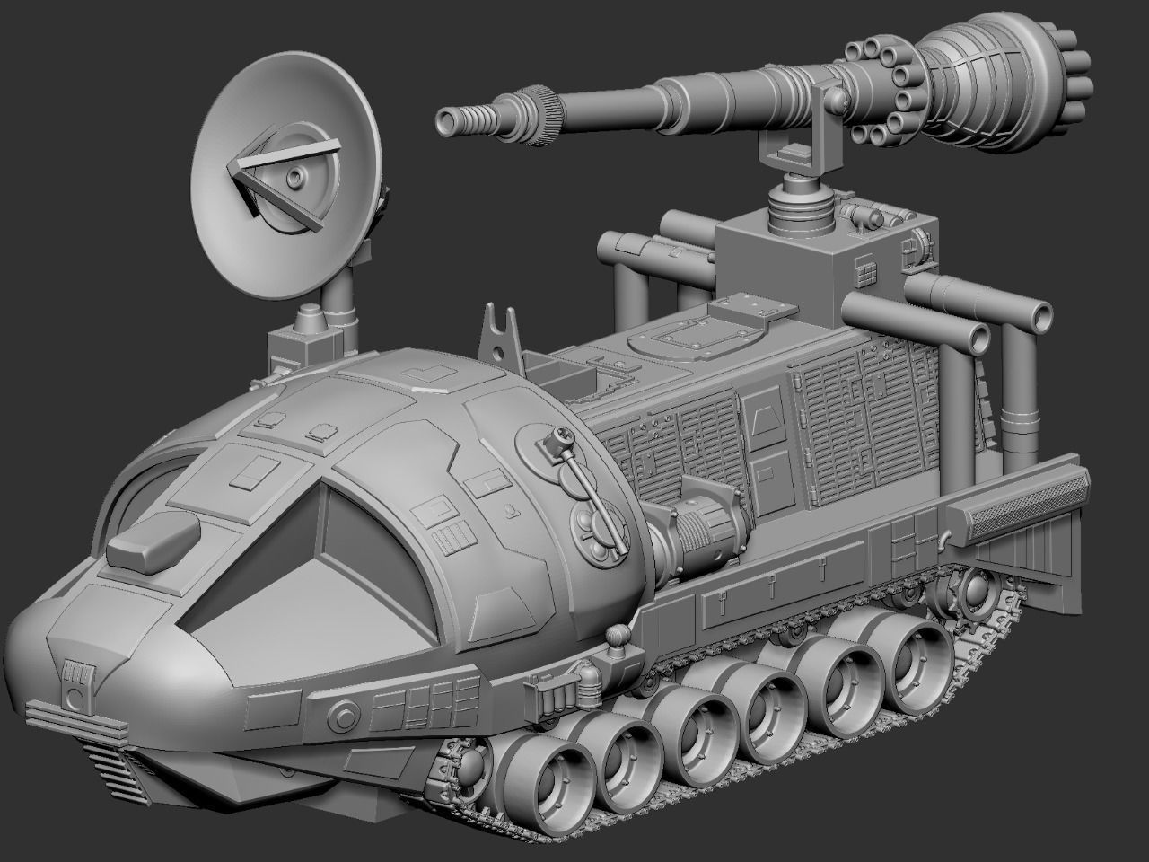 Space 1999 Alpha Laser Tank 3D model 3D printable | CGTrader