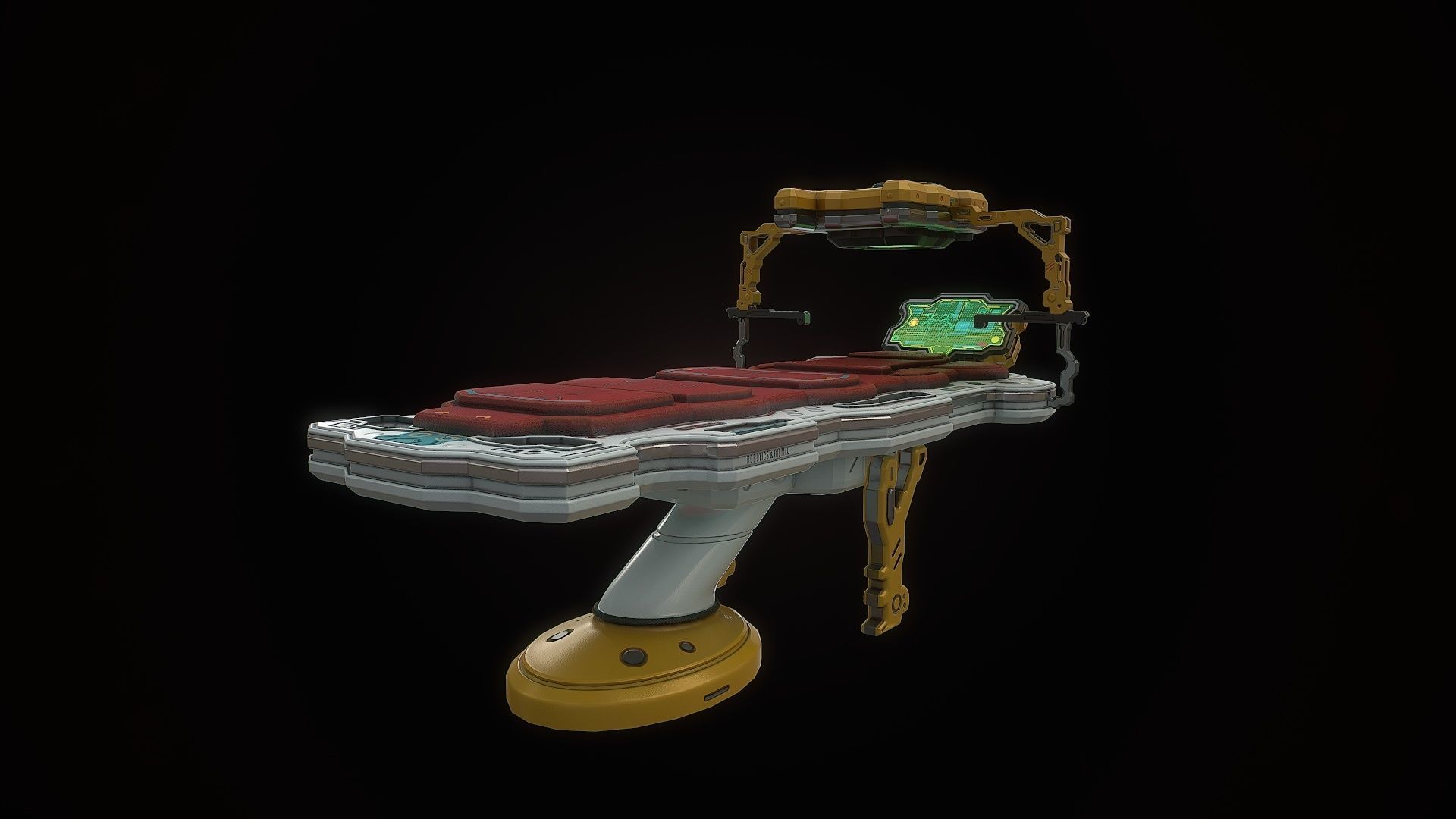 3D model Low poly sci fi medical table VR / AR / low-poly | CGTrader