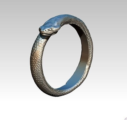 Snake Ring 3D model 3D printable | CGTrader