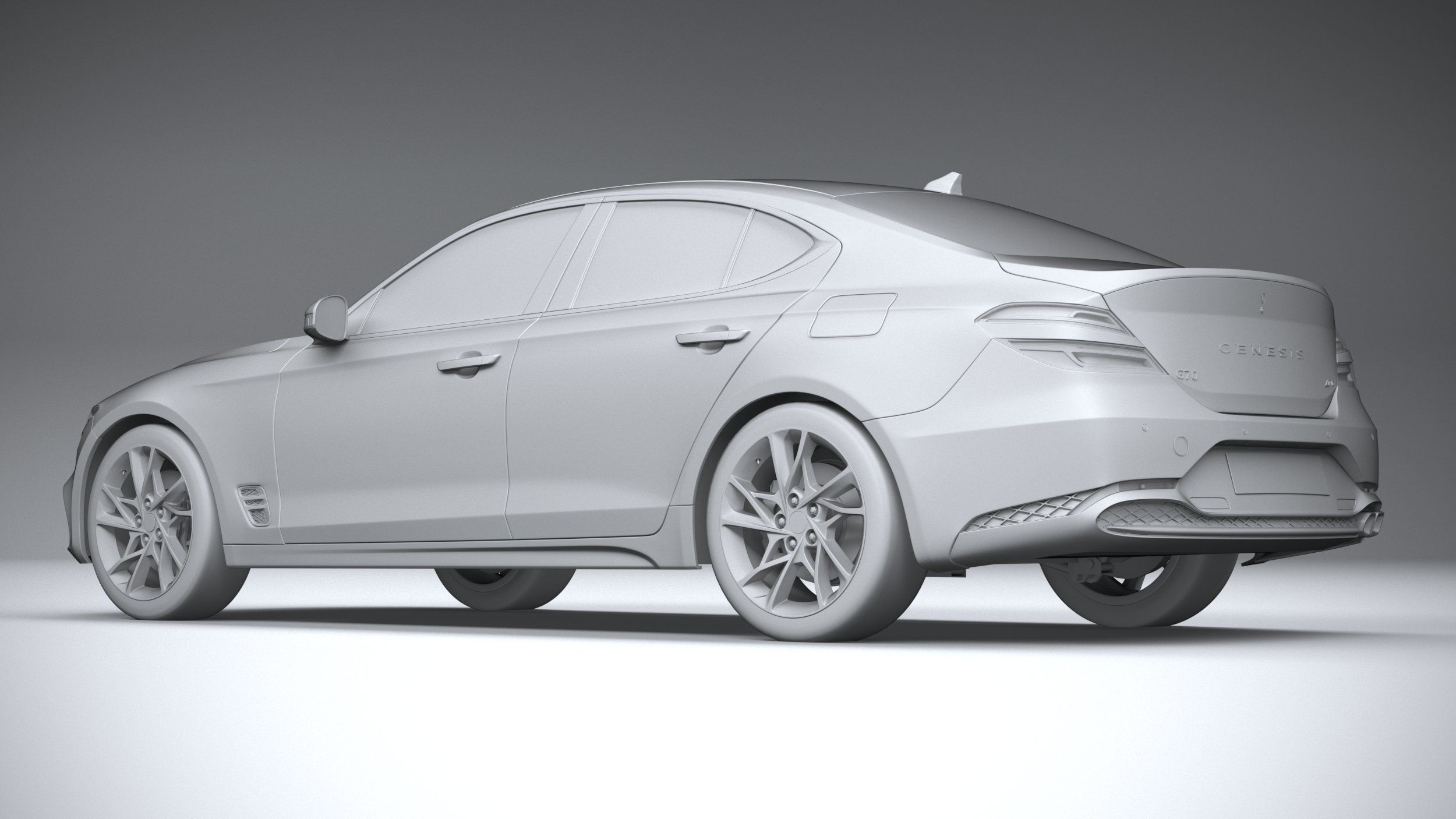 Genesis G70 2022 3D model | CGTrader