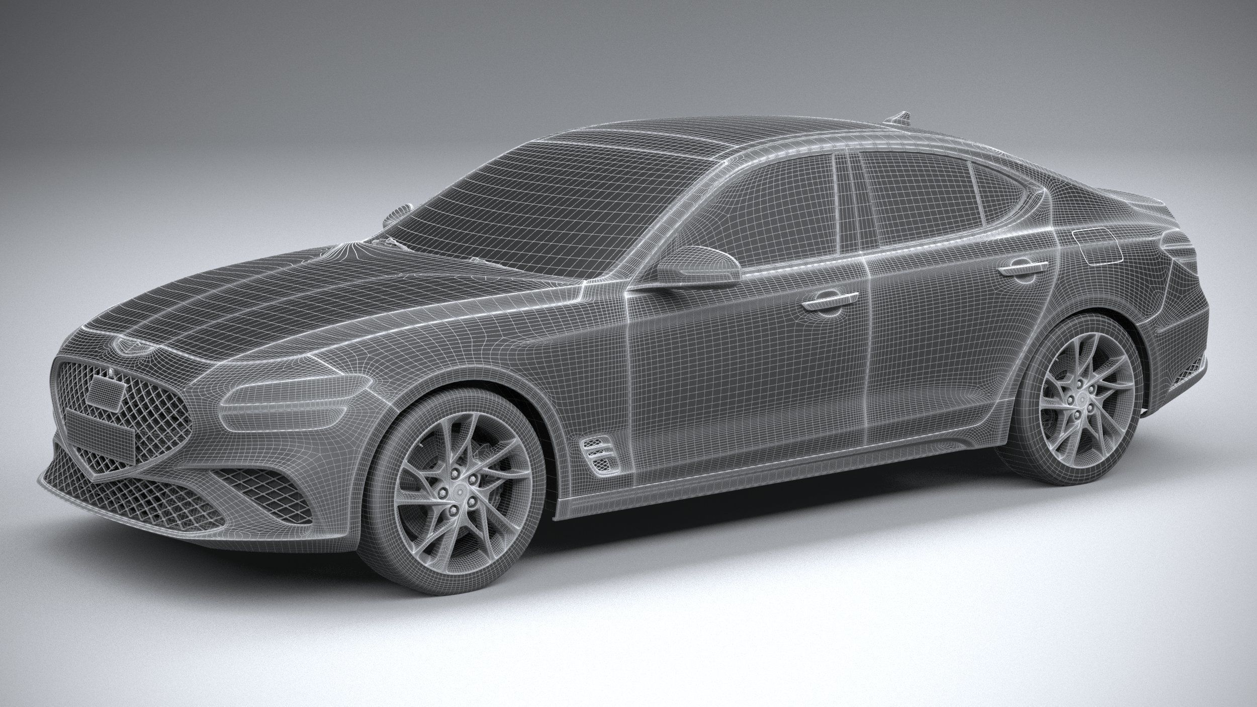 Genesis G70 2022 3D model | CGTrader