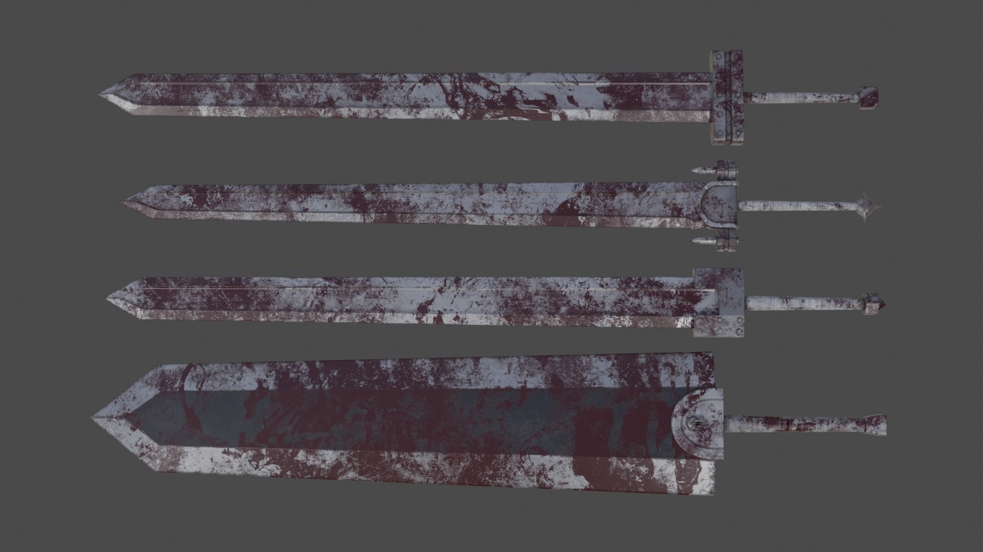 3D model Guts swords from Berserk VR / AR / low-poly | CGTrader