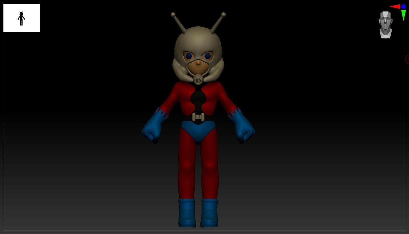 Ant Man Chibi Version 3D Print 3D model 3D printable | CGTrader