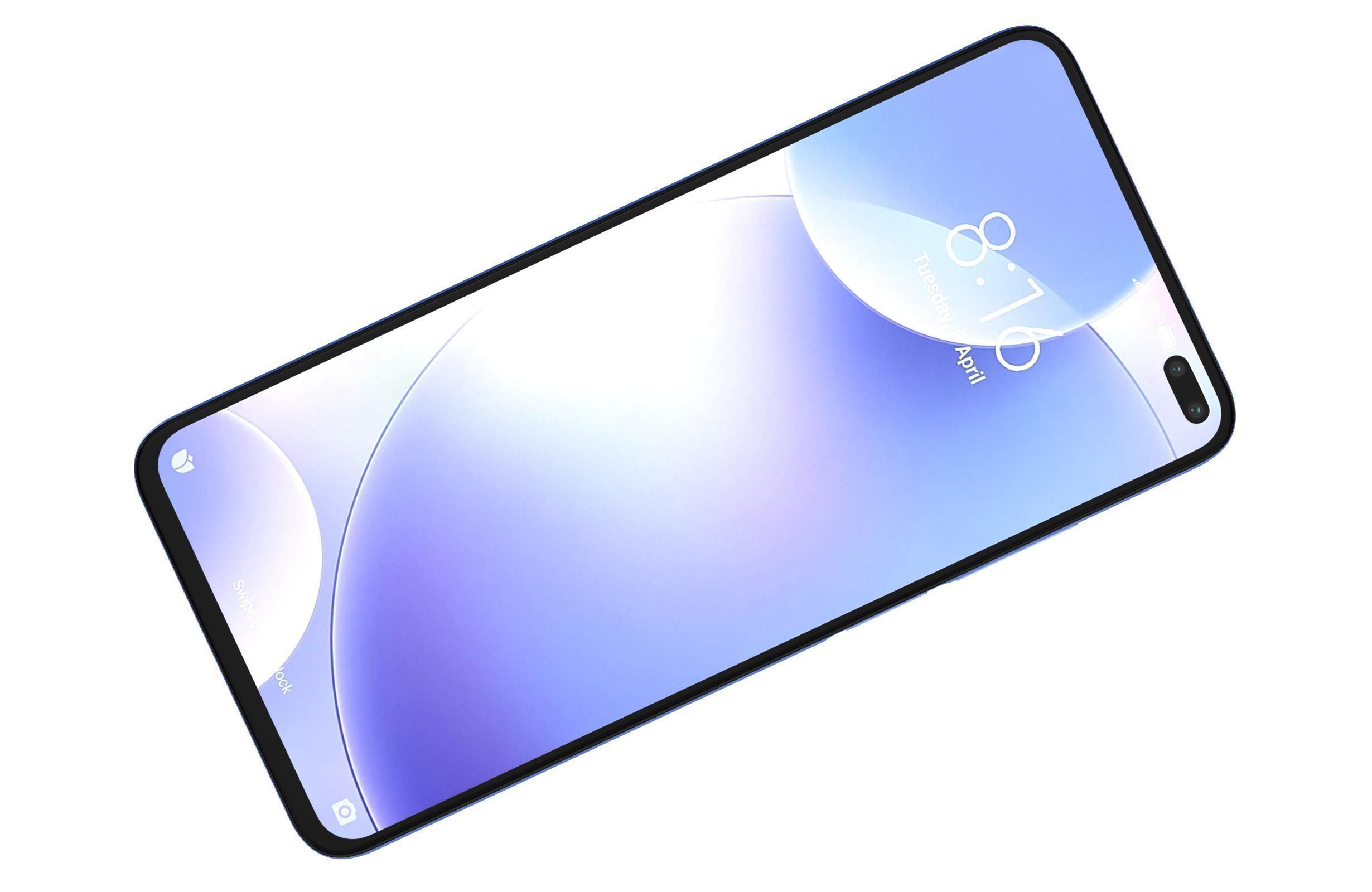 Xiaomi Poco X2 Atlantis Blue 3D model | CGTrader