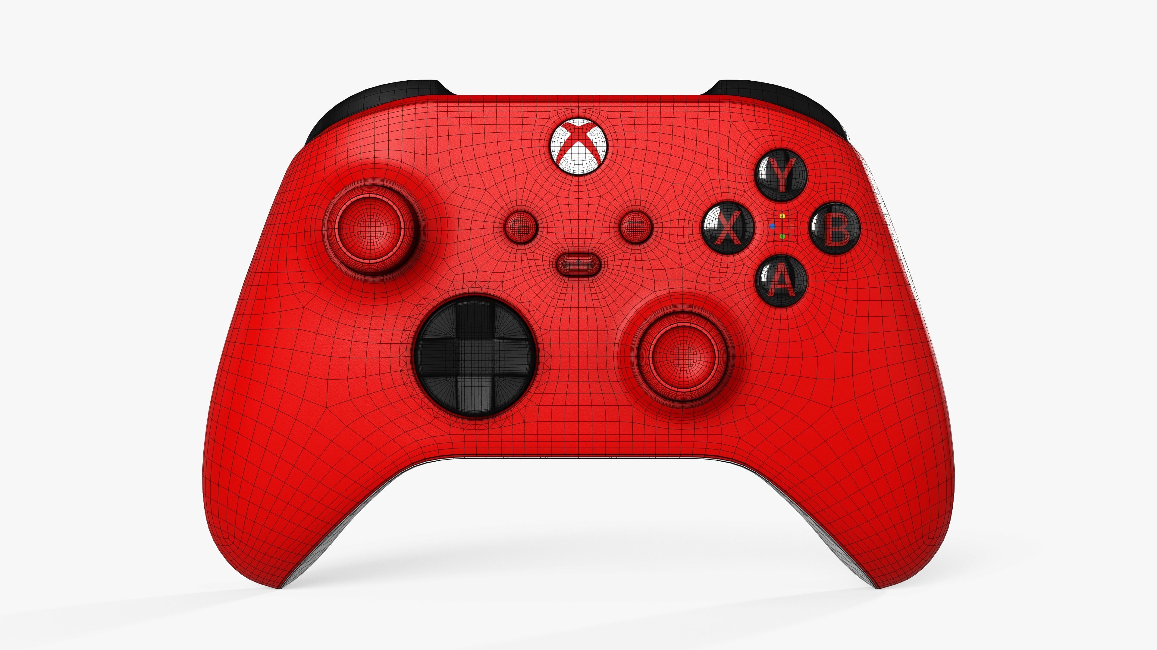 3D model Xbox Wireless Controller Pulse Red VR / AR / low-poly | CGTrader