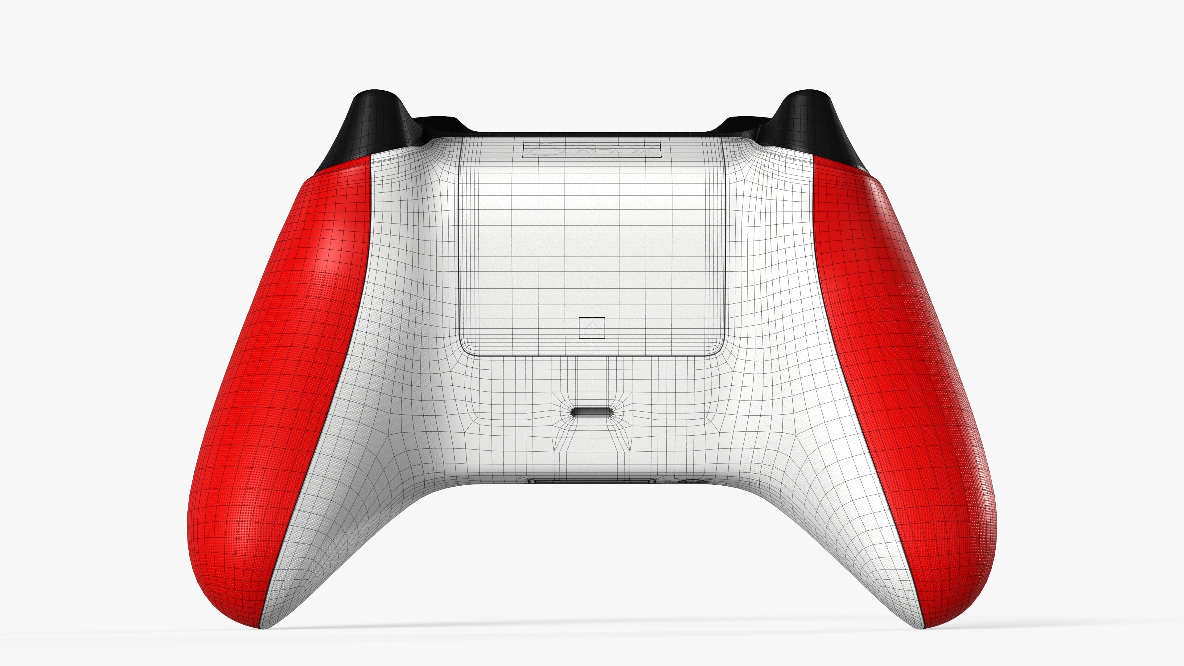 3D model Xbox Wireless Controller Pulse Red VR / AR / low-poly | CGTrader
