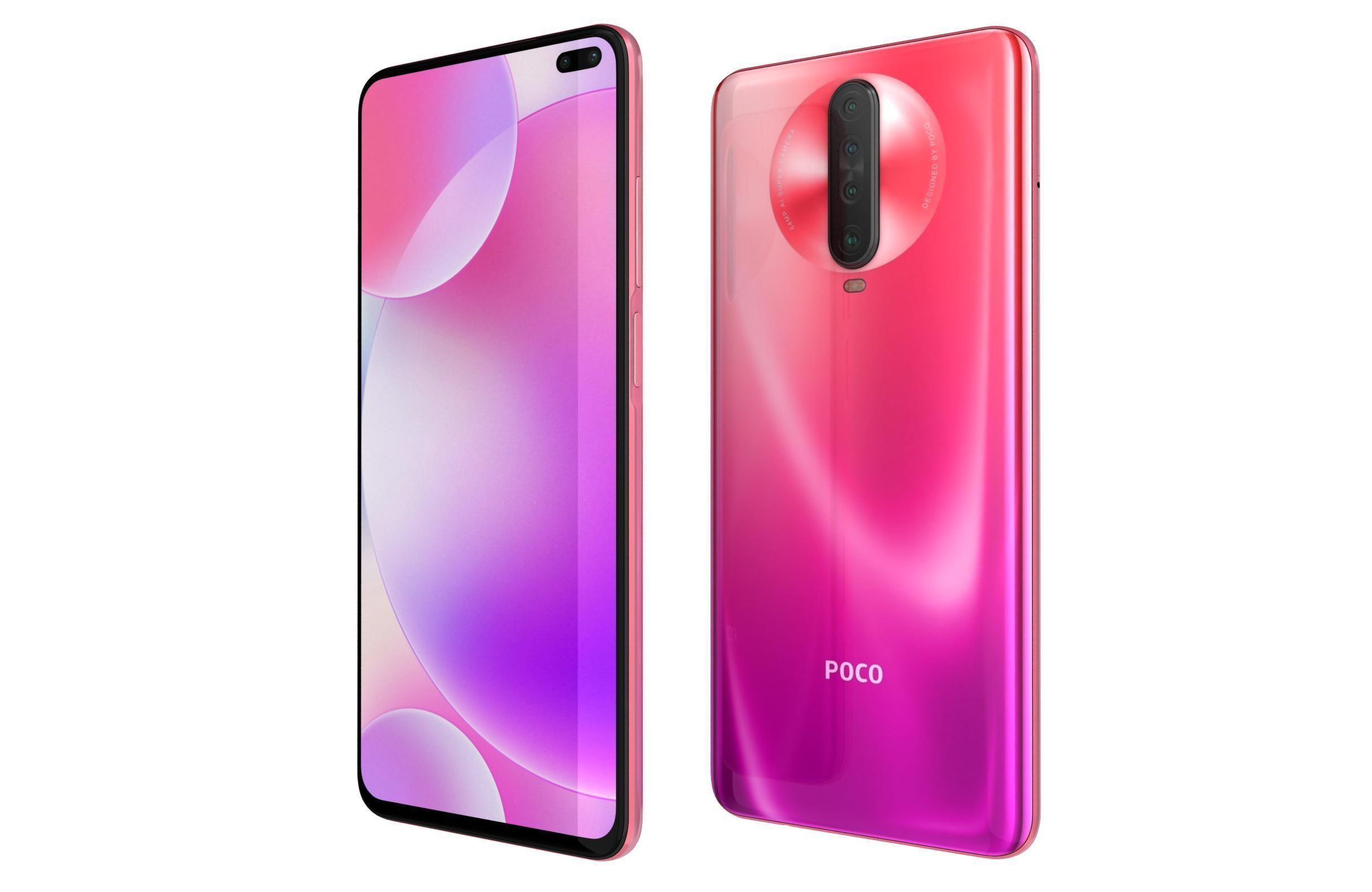 Xiaomi Poco X2 Phoenix Red 3D model | CGTrader