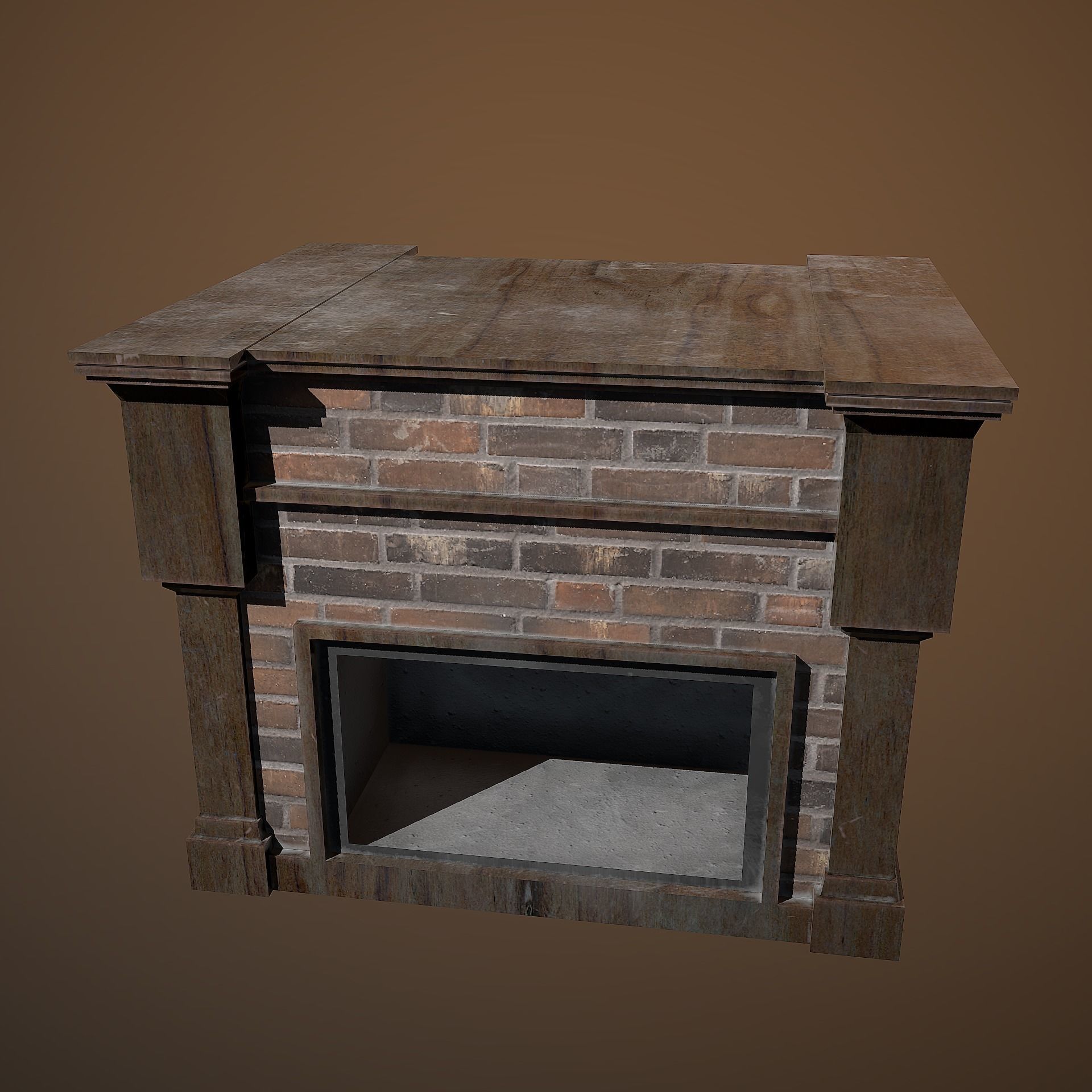 3D model Old Fireplace Mansion VR / AR / low-poly | CGTrader
