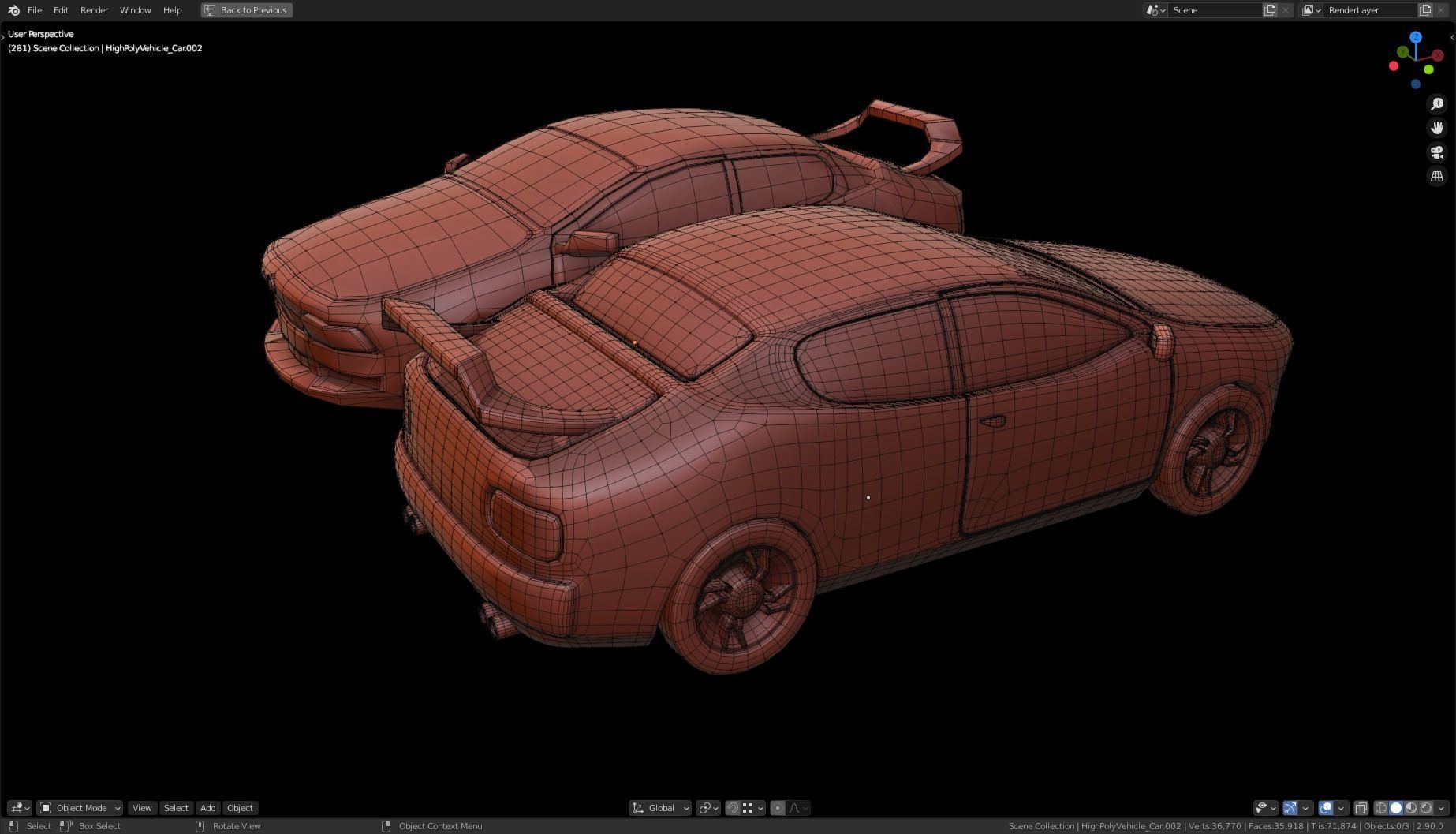 3D model Low Poly Vehicle - Sport Car VR / AR / low-poly | CGTrader
