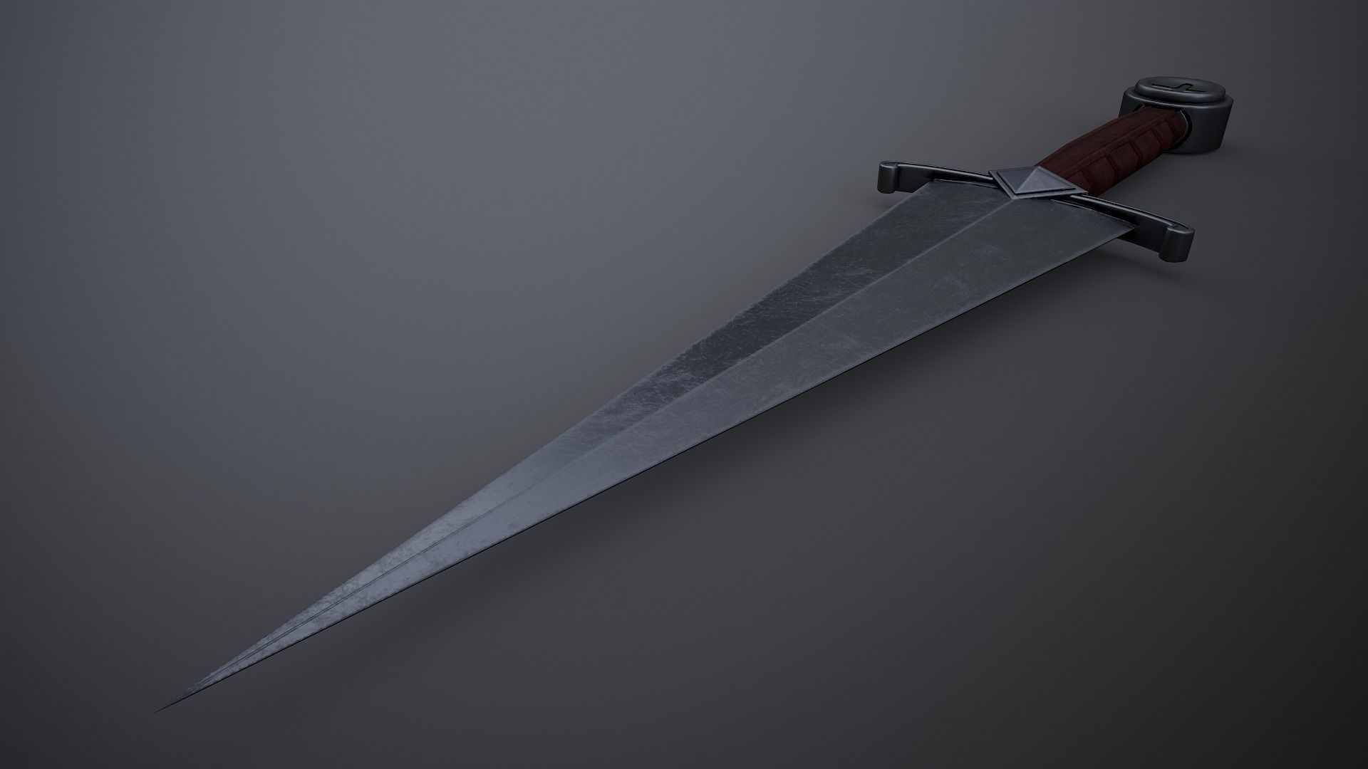 3D model Anelace sword VR / AR / low-poly | CGTrader