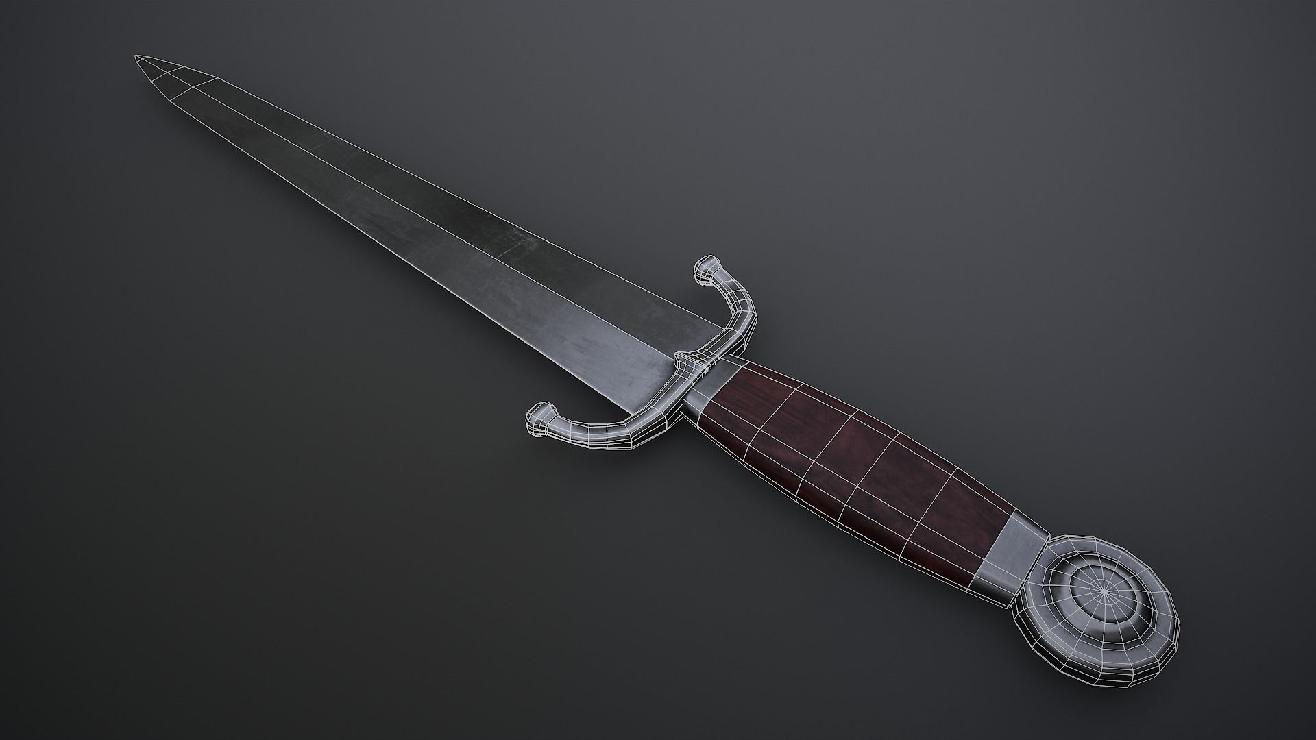 3D model Cinquedea sword VR / AR / low-poly | CGTrader