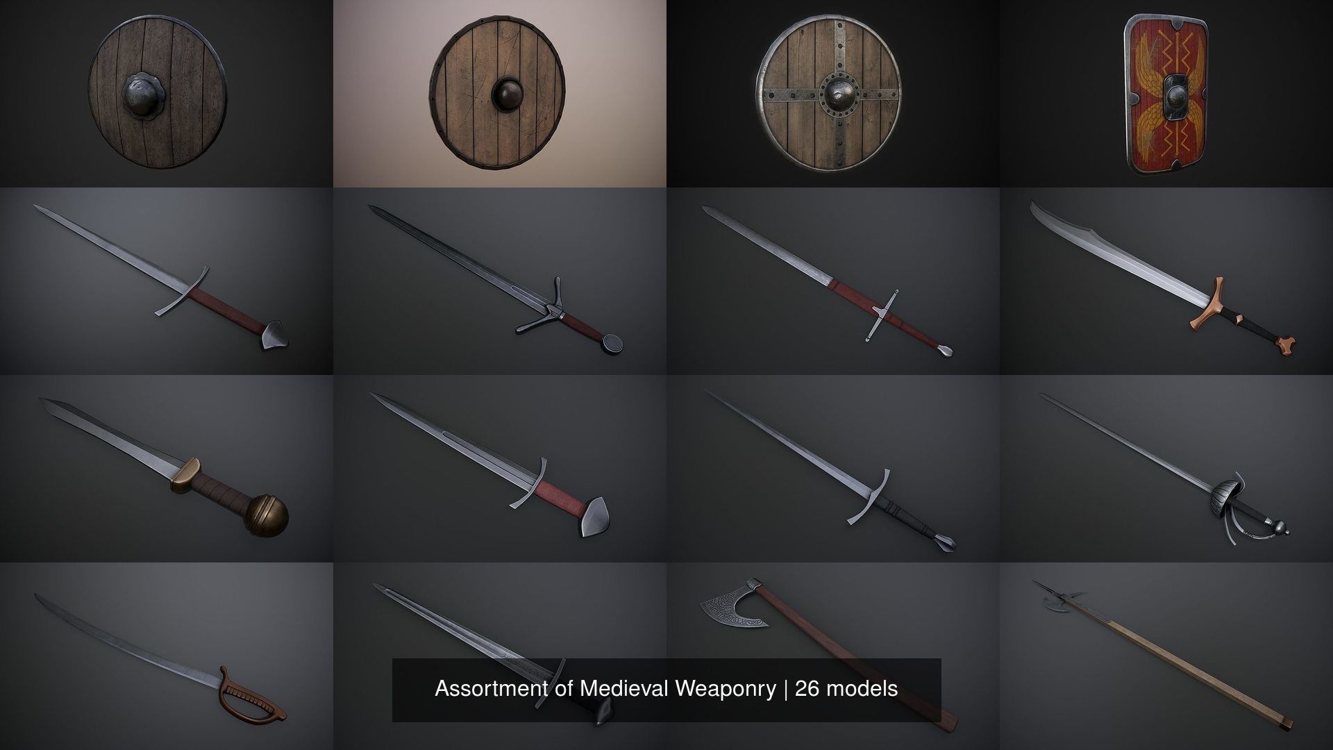 Assortment of Medieval Weaponry 3D model | CGTrader