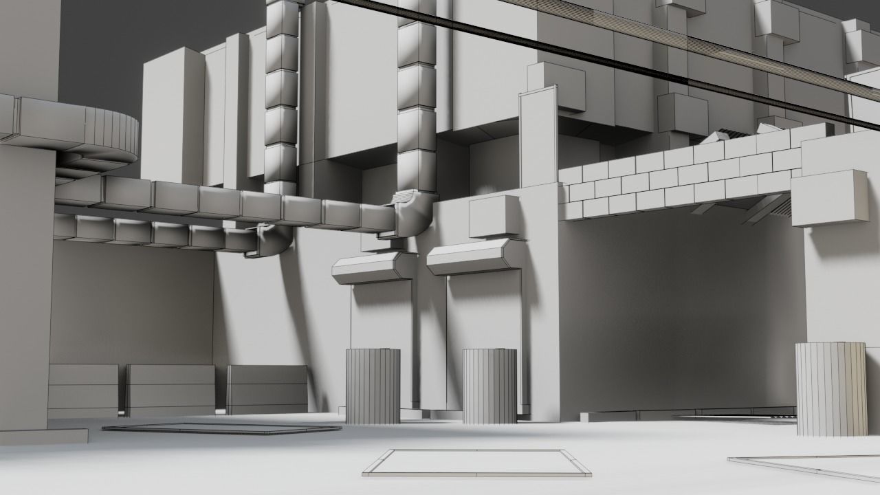 3D model Low Poly Game ready Modular RPG Game Environment VR / AR / low ...