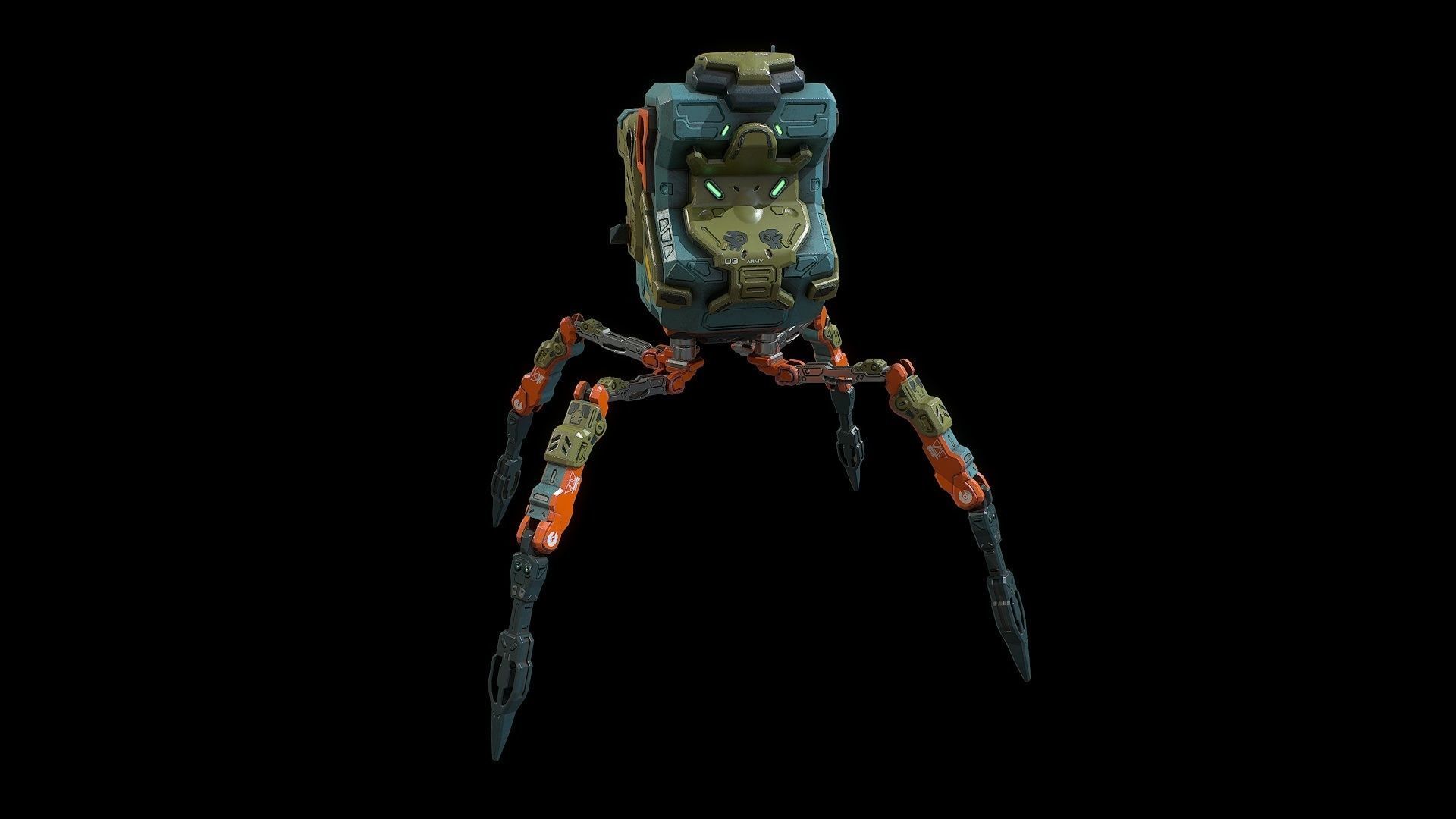 3D model Sci fi bug bot VR / AR / low-poly | CGTrader