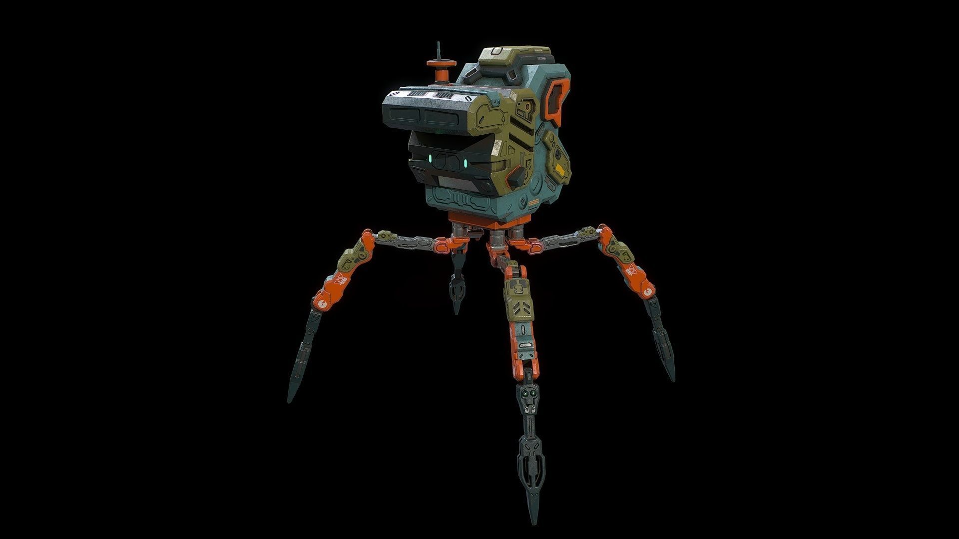 3D model Sci fi bug bot VR / AR / low-poly | CGTrader
