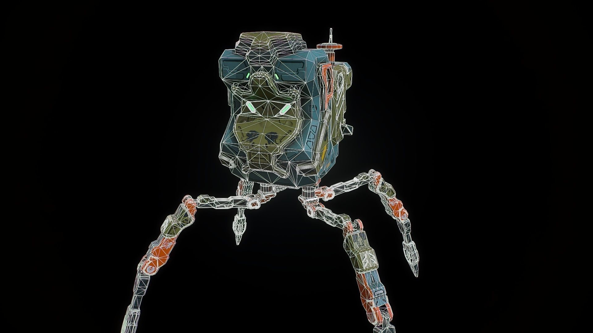 3D model Sci fi bug bot VR / AR / low-poly | CGTrader