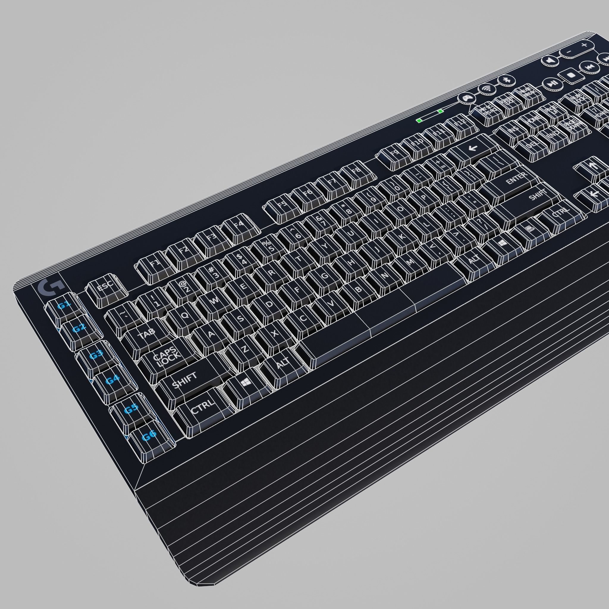 3D model Logitech Gaming Keyboard VR / AR / low-poly | CGTrader