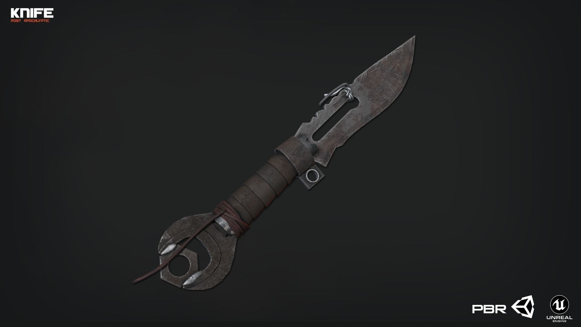 3D asset Post-Apocalyptic Knife Weapon | CGTrader