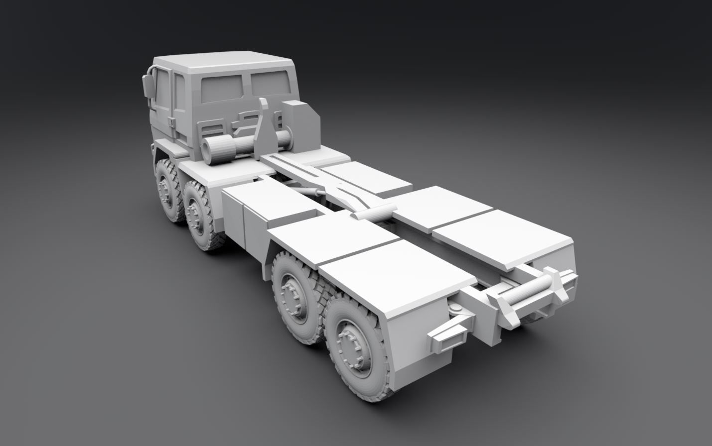 DAF DROPS Truck Scale Model 3D model 3D printable | CGTrader