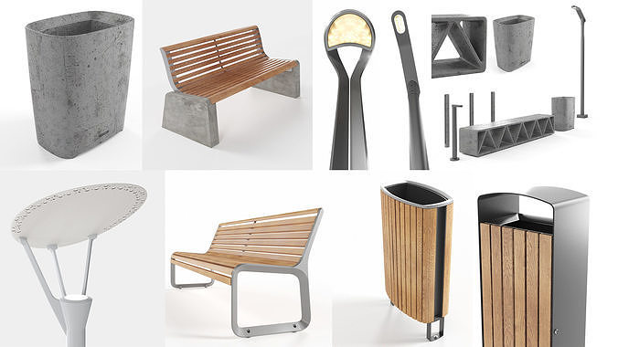 mmcite elements for park 3D Model Collection | CGTrader