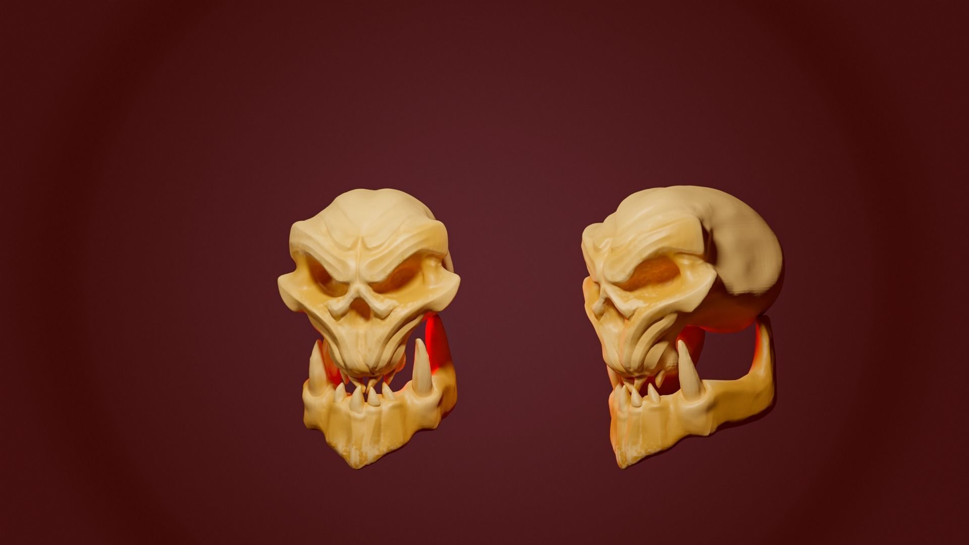 Stylized Skulls Collection 3D model 3D printable | CGTrader