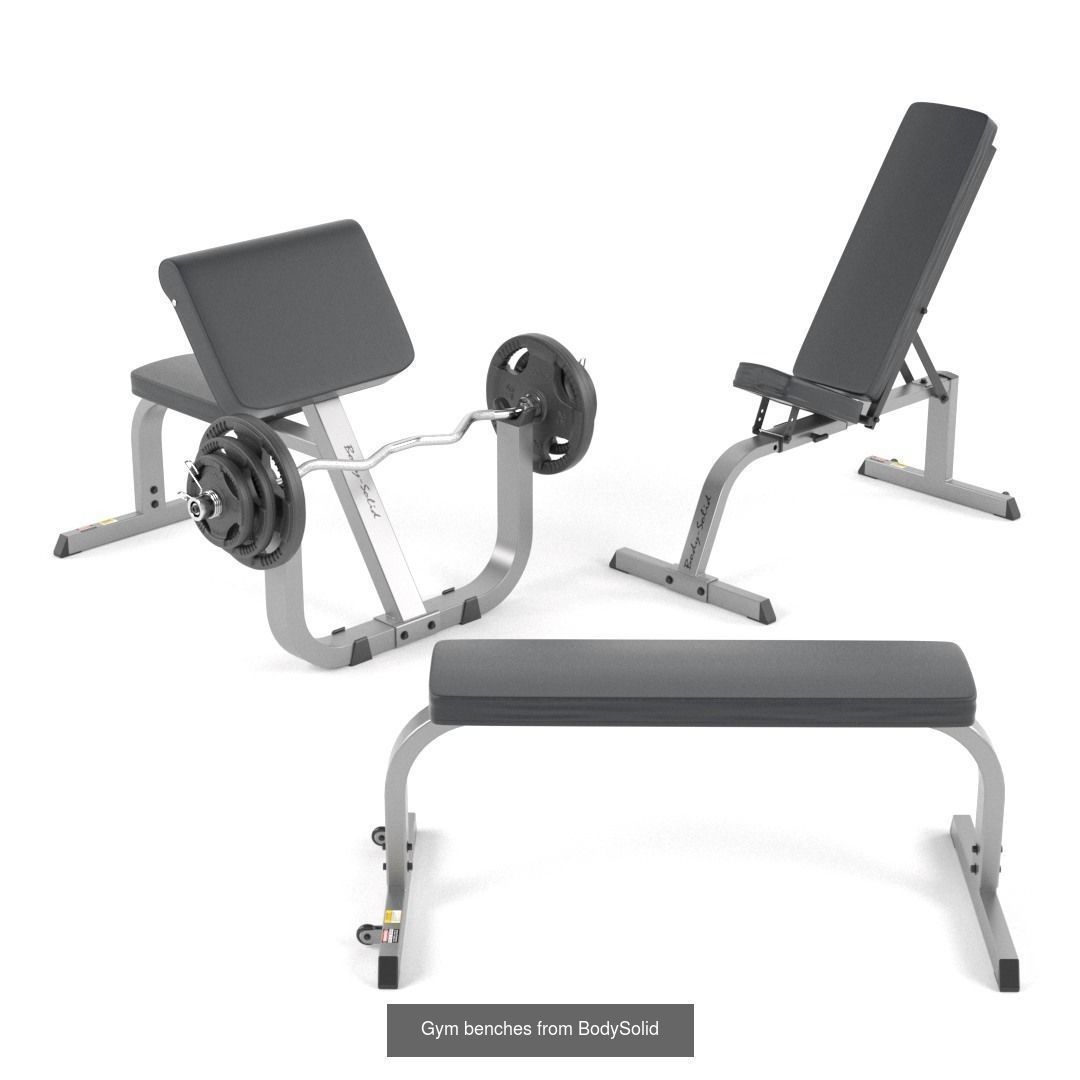 Gym Equipment Set 3D Model Collection | CGTrader