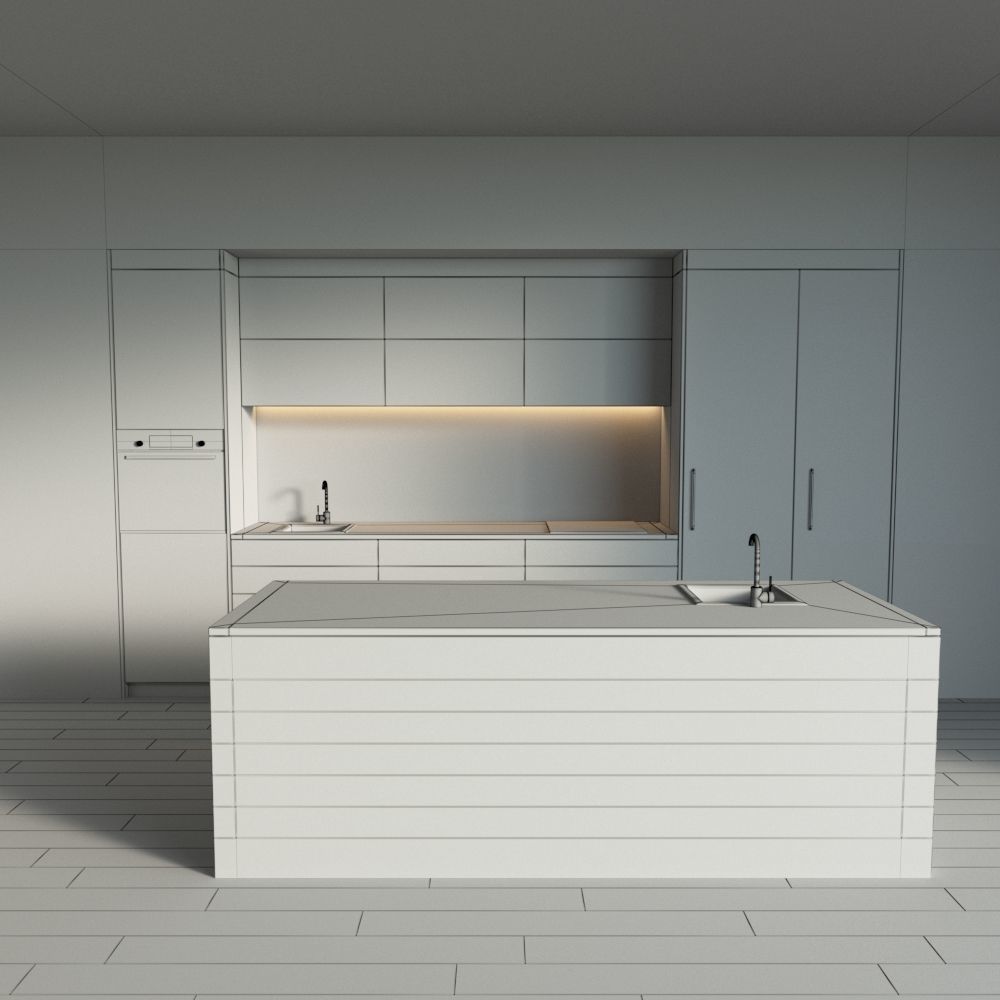 89-Kitchen5 matte 8 3D model | CGTrader