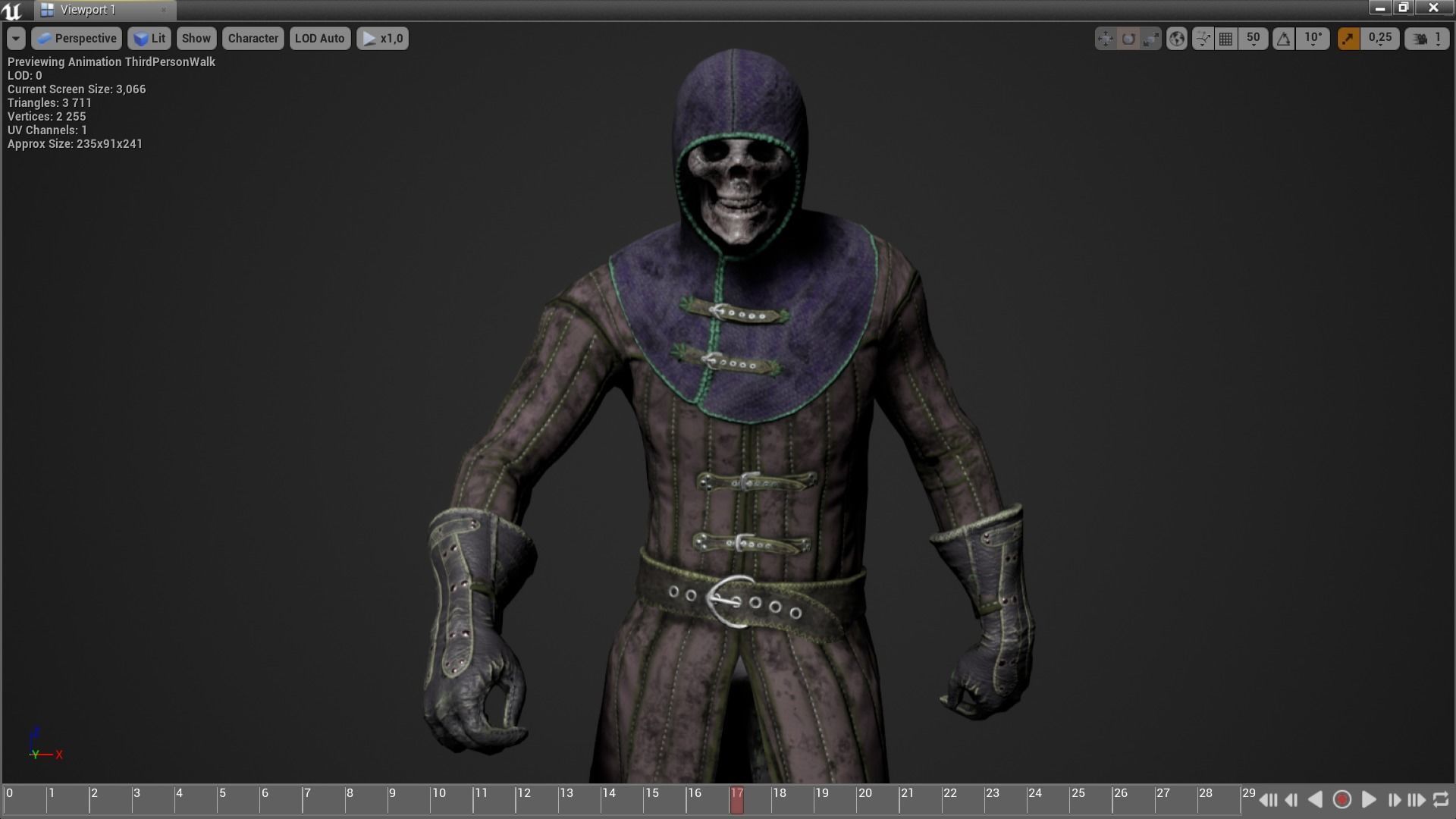 3D model Skeleton withHalberd VR / AR / low-poly | CGTrader