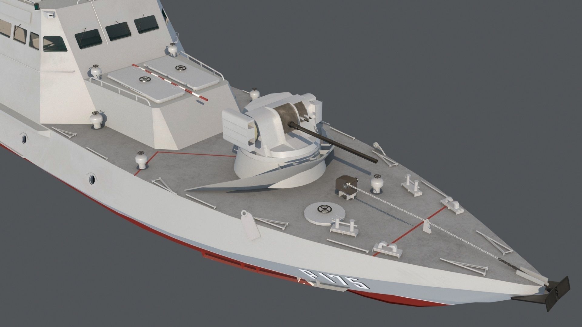 3D model Gyurza-M class artillery boat 58155 VR / AR / low-poly | CGTrader