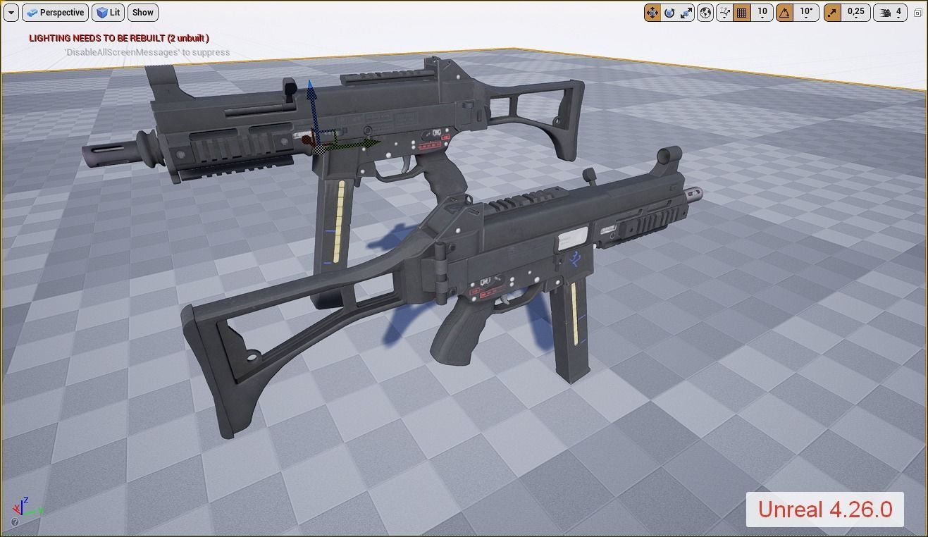 3D model HK UMP UNITY UNREAL VR AR VR / AR / low-poly | CGTrader