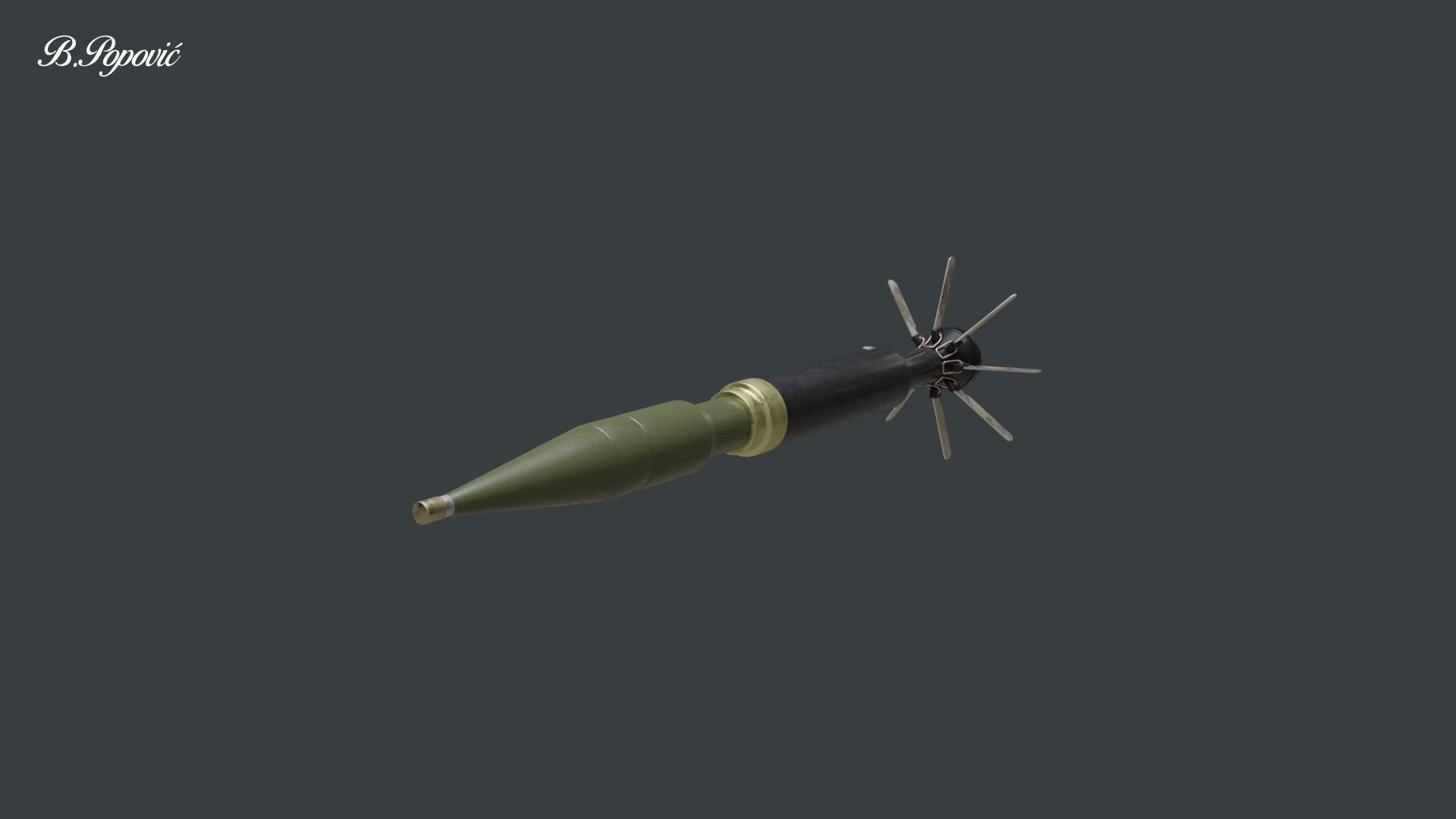 M80 Zolja Rocket Launcher 3D model | CGTrader