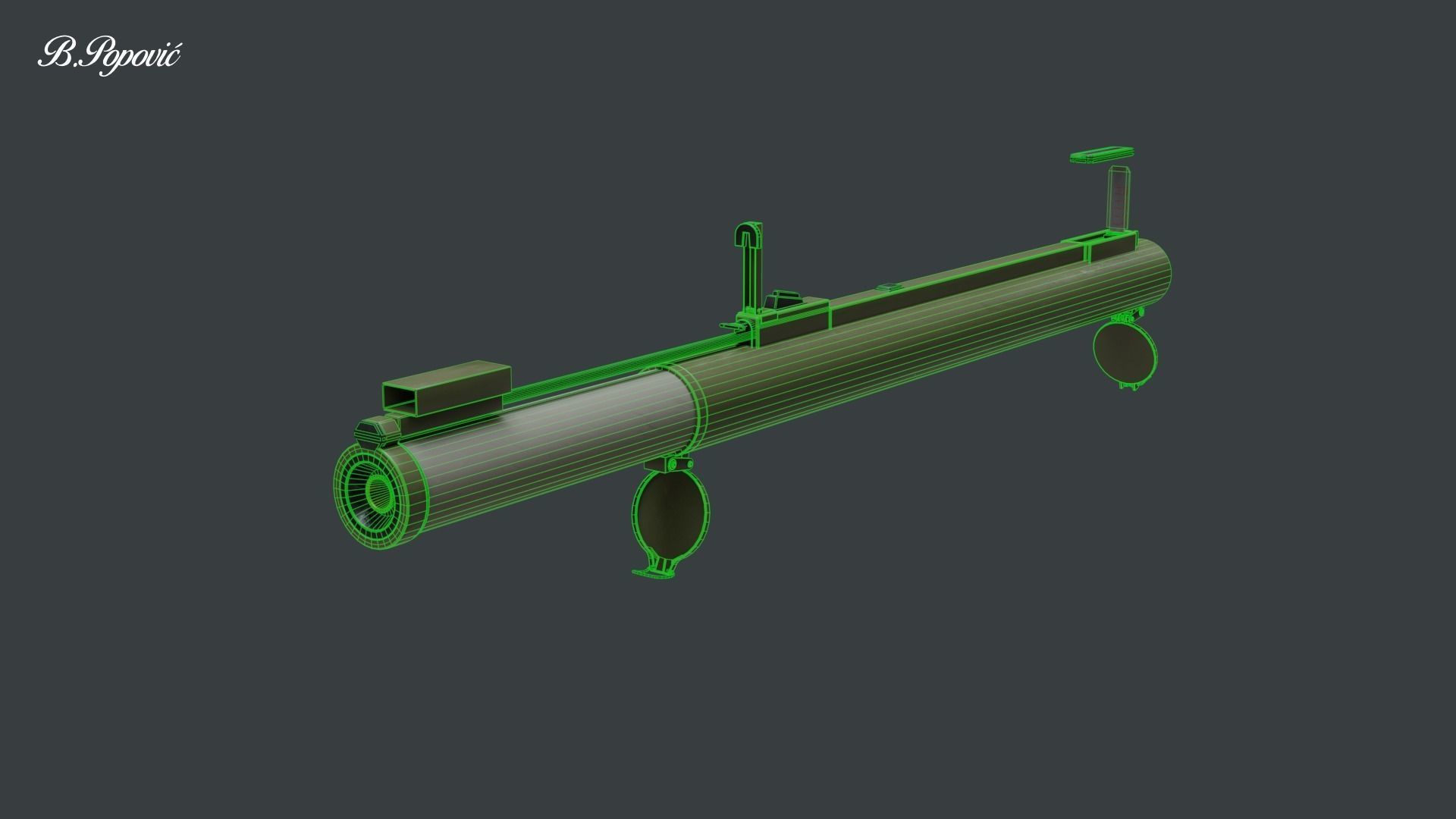 M80 Zolja Rocket Launcher 3D model | CGTrader