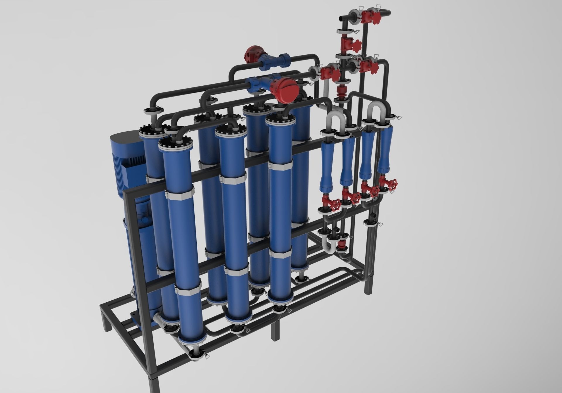 Osmosis water purification system 3D model | CGTrader