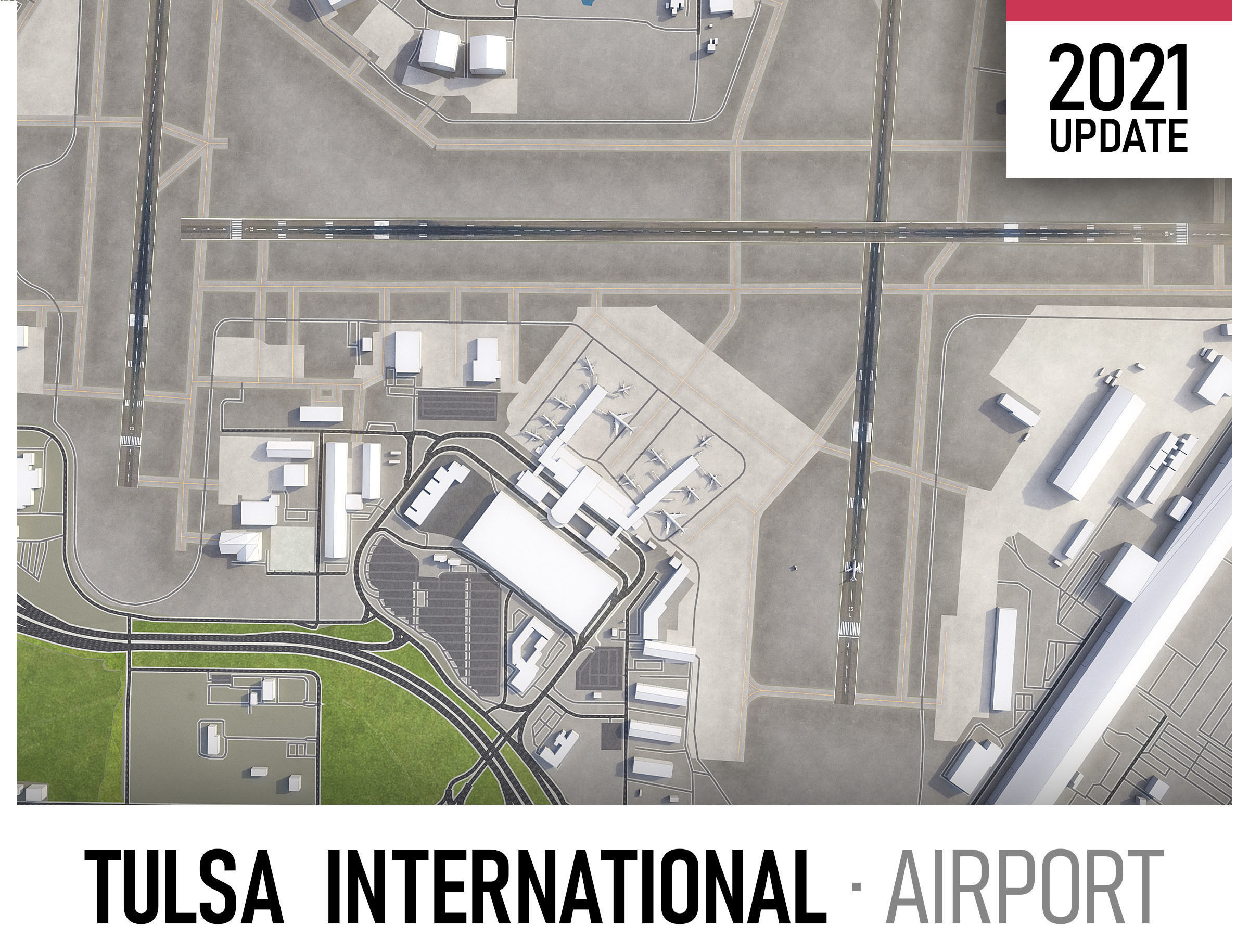 Tulsa Airport 3D asset | CGTrader