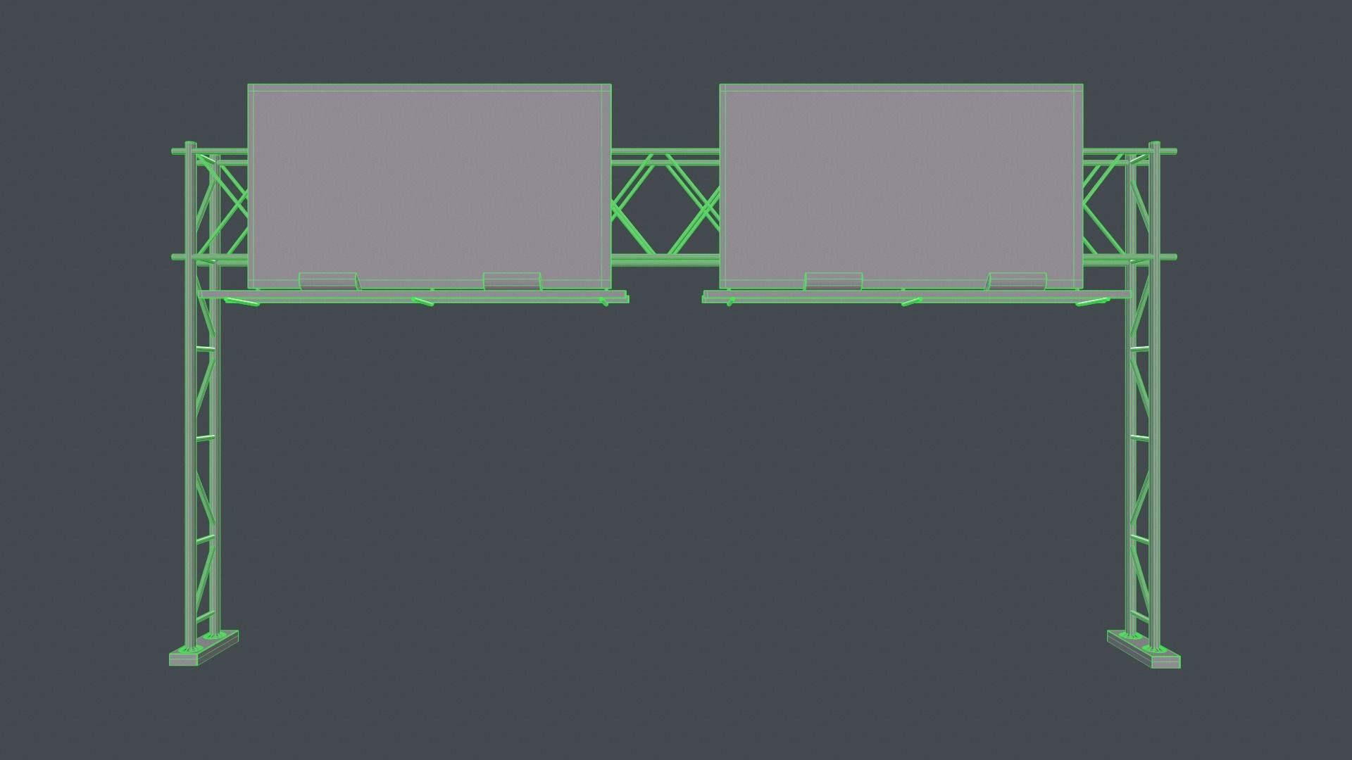 3D model Highway Signage VR / AR / low-poly | CGTrader