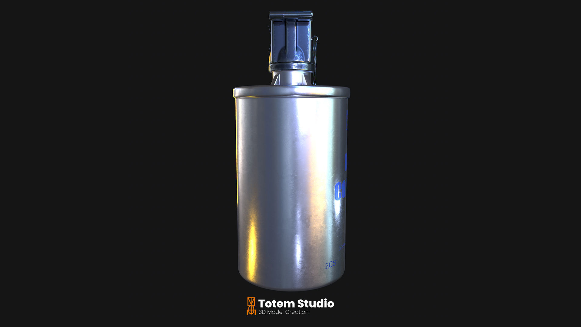 3D model Tear Gas Grenade Riot Control VR / AR / low-poly | CGTrader