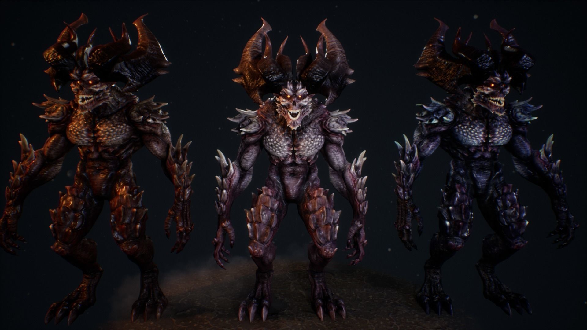 3D model Demons Full Pack VR / AR / low-poly rigged animated | CGTrader