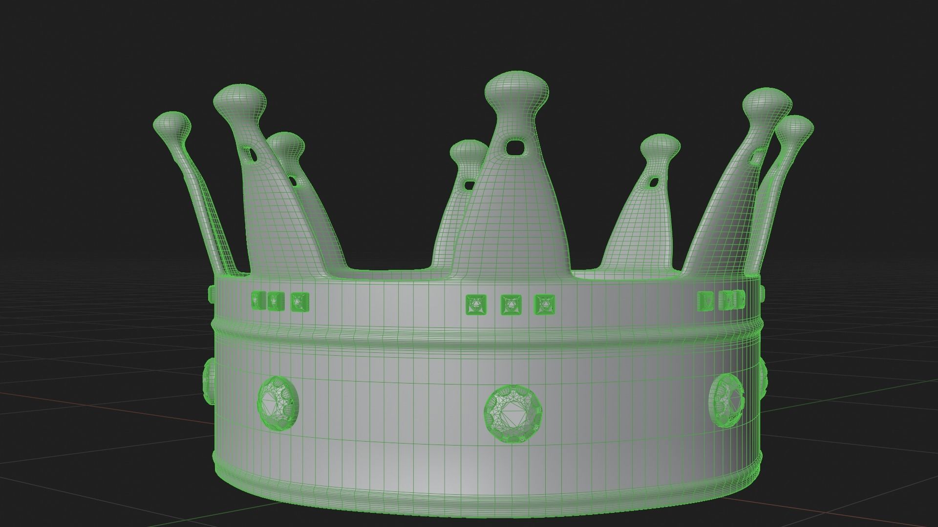 3D model King crown VR / AR / low-poly | CGTrader