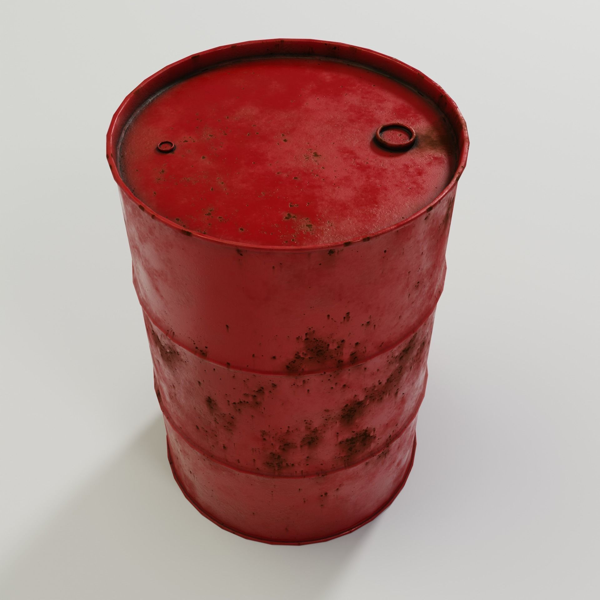 3D model Oil Rusty Barrel - Green and Red VR / AR / low-poly | CGTrader
