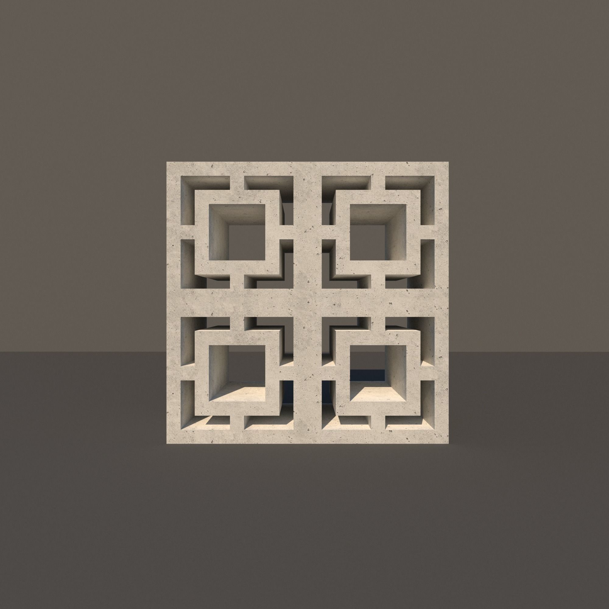 Concrete Lattice 02 3D model | CGTrader