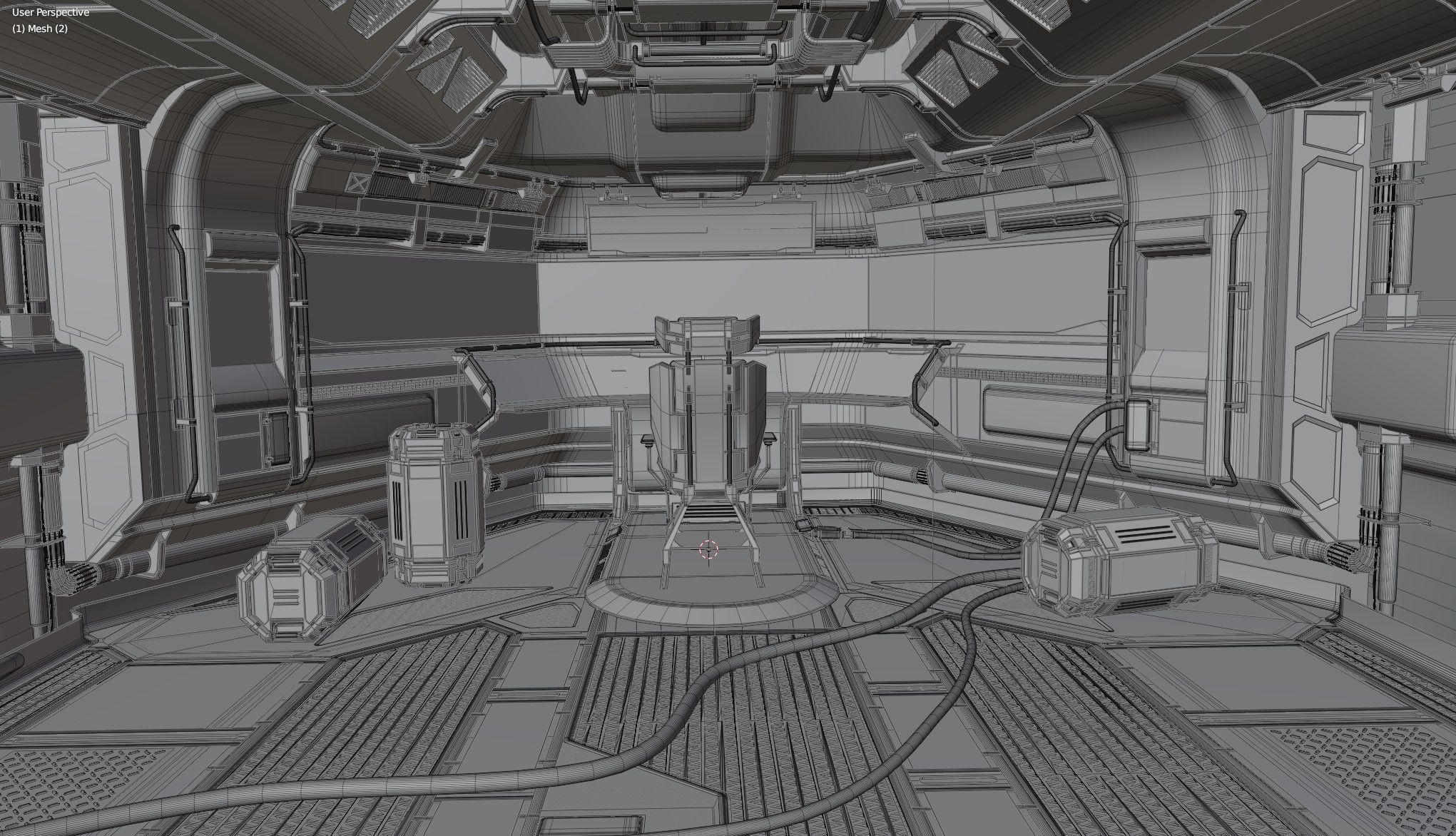 Sci Fi Room 3D concept model 3D model | CGTrader