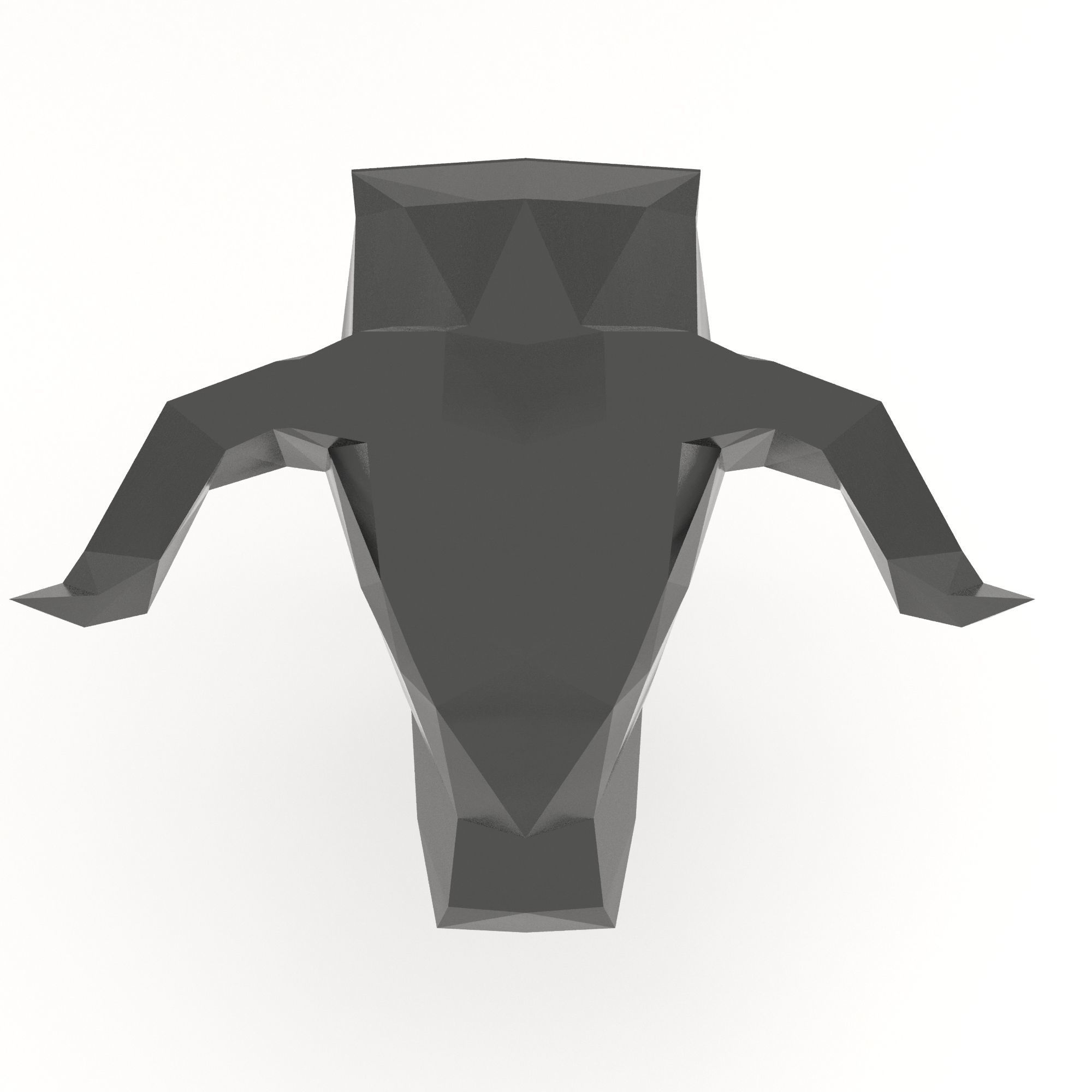 3D model Origami bull head VR / AR / low-poly | CGTrader