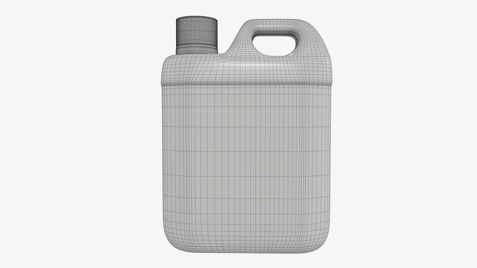 Plastic 1L can mockup 3D model | CGTrader