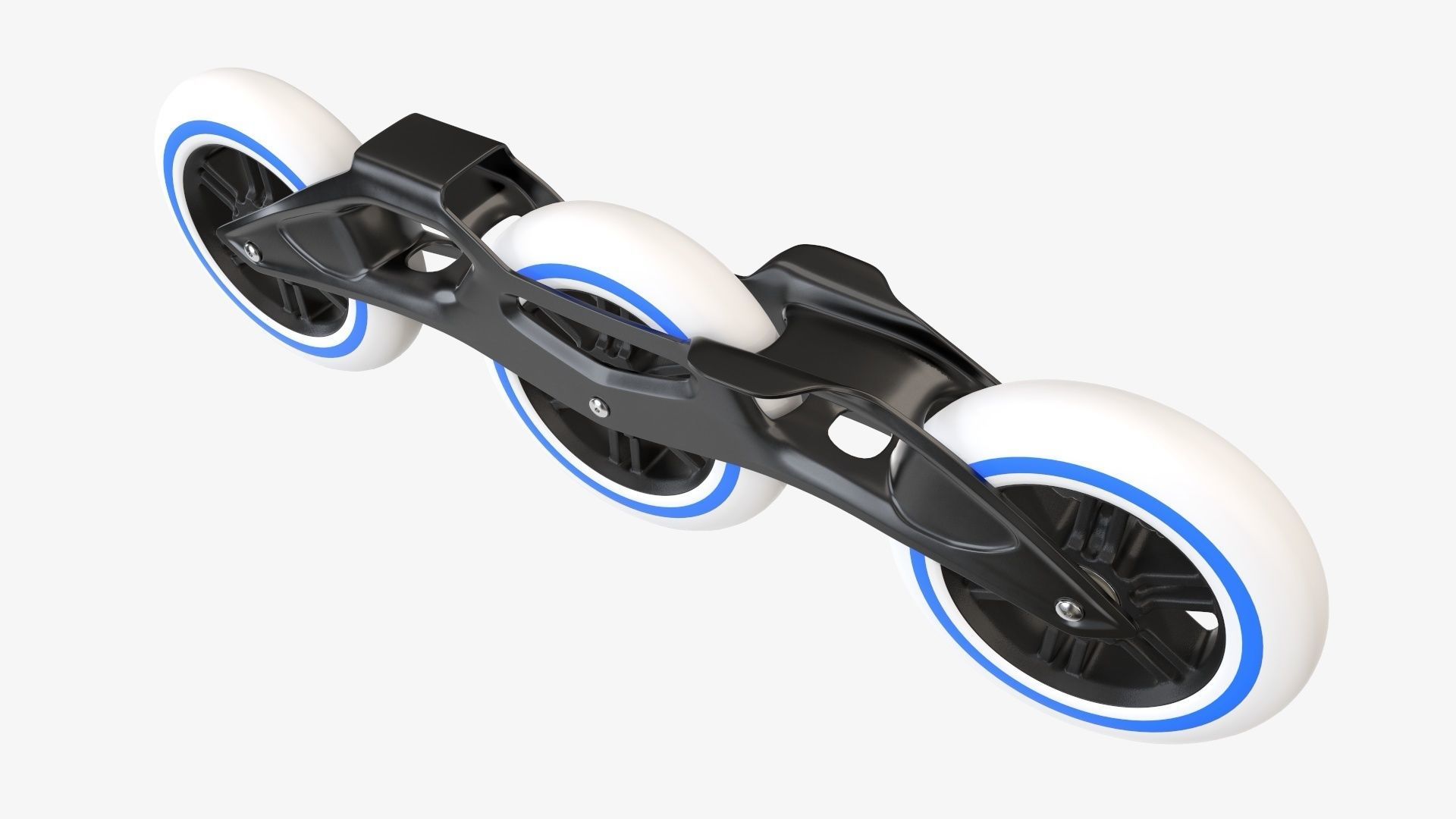 Racing roller skates frame and wheels 3D model | CGTrader