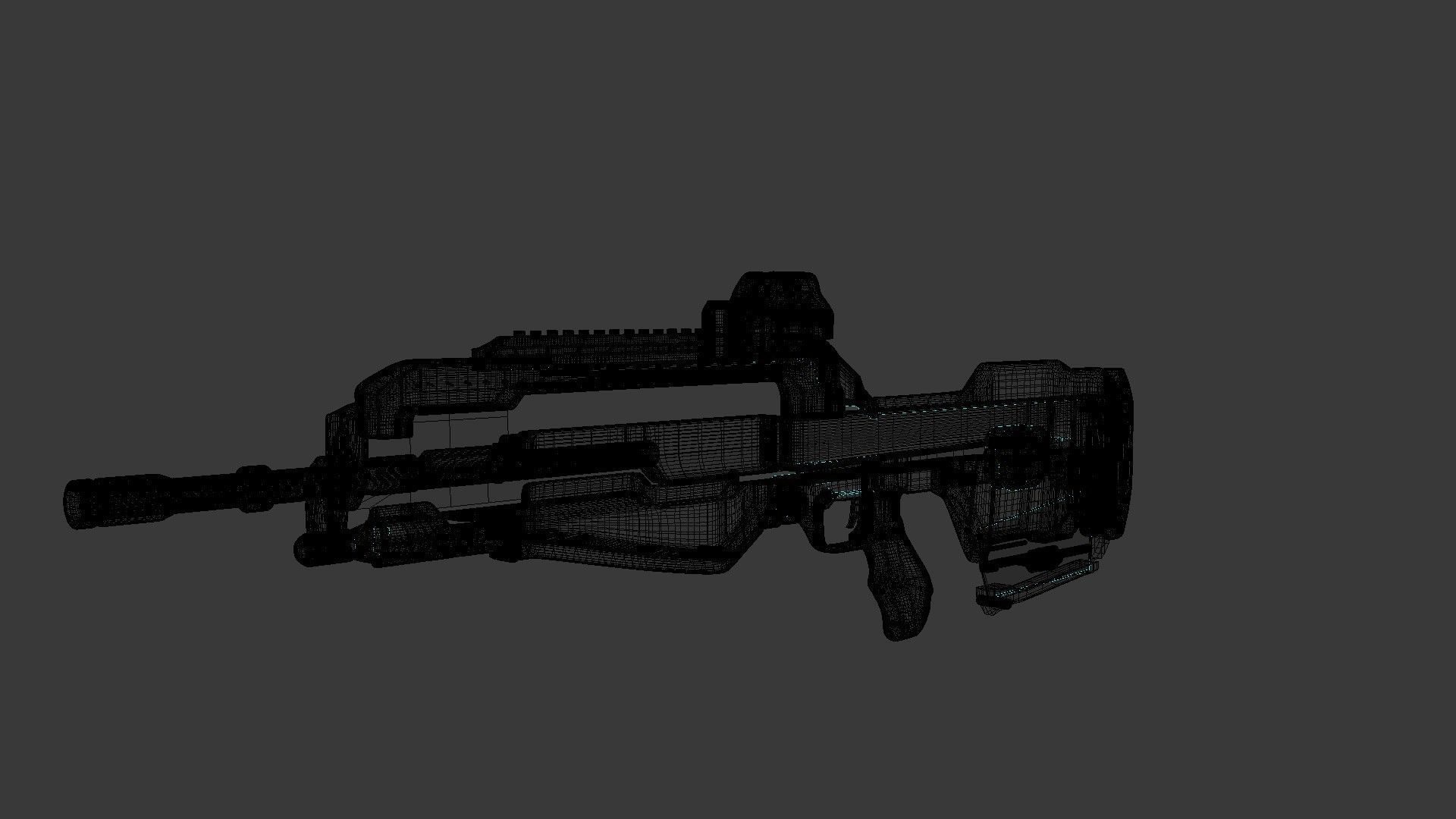 SIFI GUN detailed 3D model 3D model rigged | CGTrader