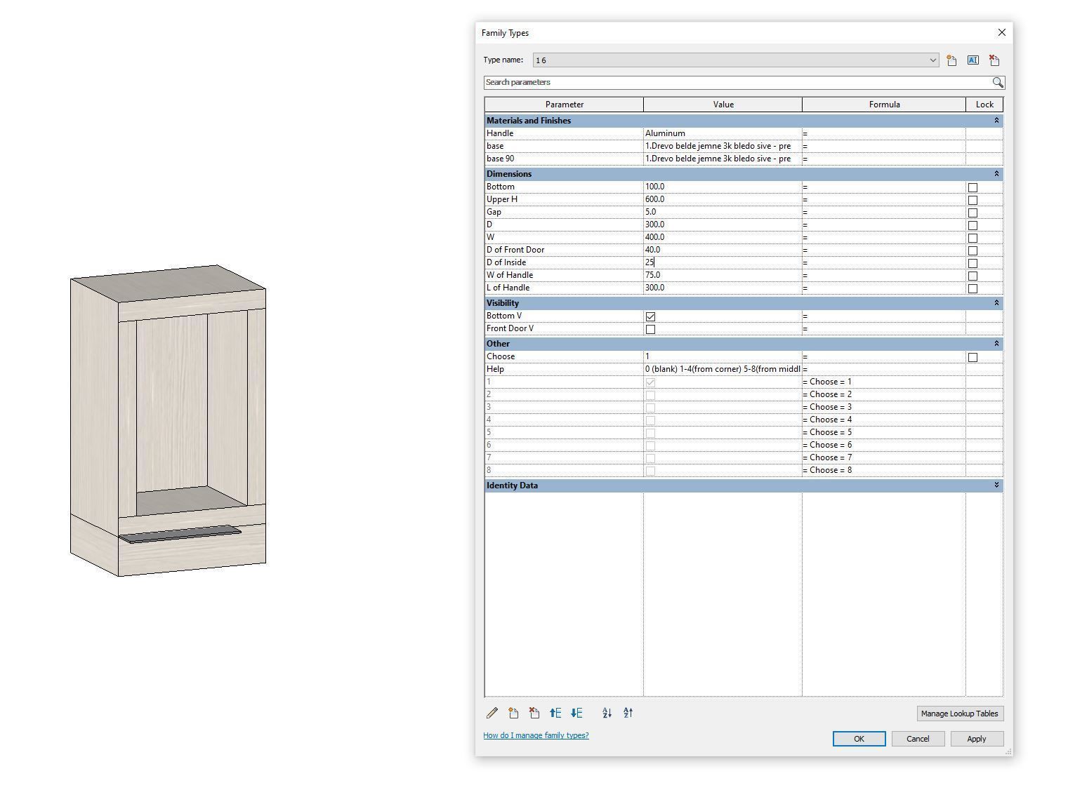 BEST PARAMETRIC WARDROBE model created in Revit Family 3D model | CGTrader