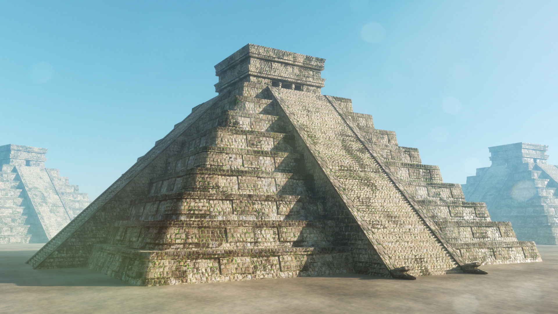 3D model Chichen Itza PBR Low Poly VR / AR / low-poly | CGTrader