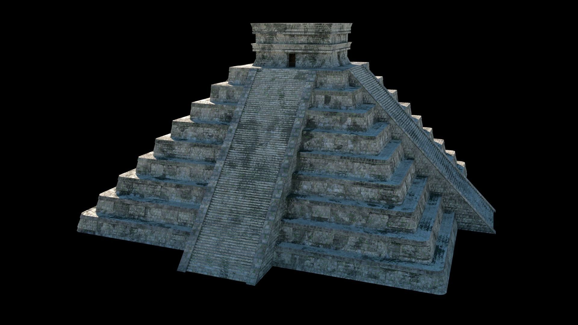 3D model Chichen Itza PBR Low Poly VR / AR / low-poly | CGTrader