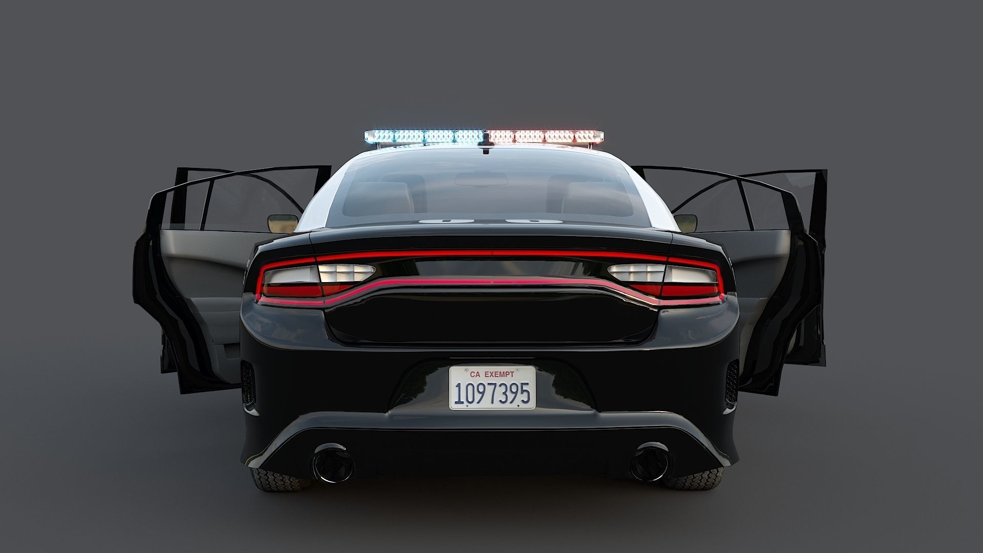 3D model Dodge Charger SRT Hellcat LAPD VR / AR / low-poly | CGTrader