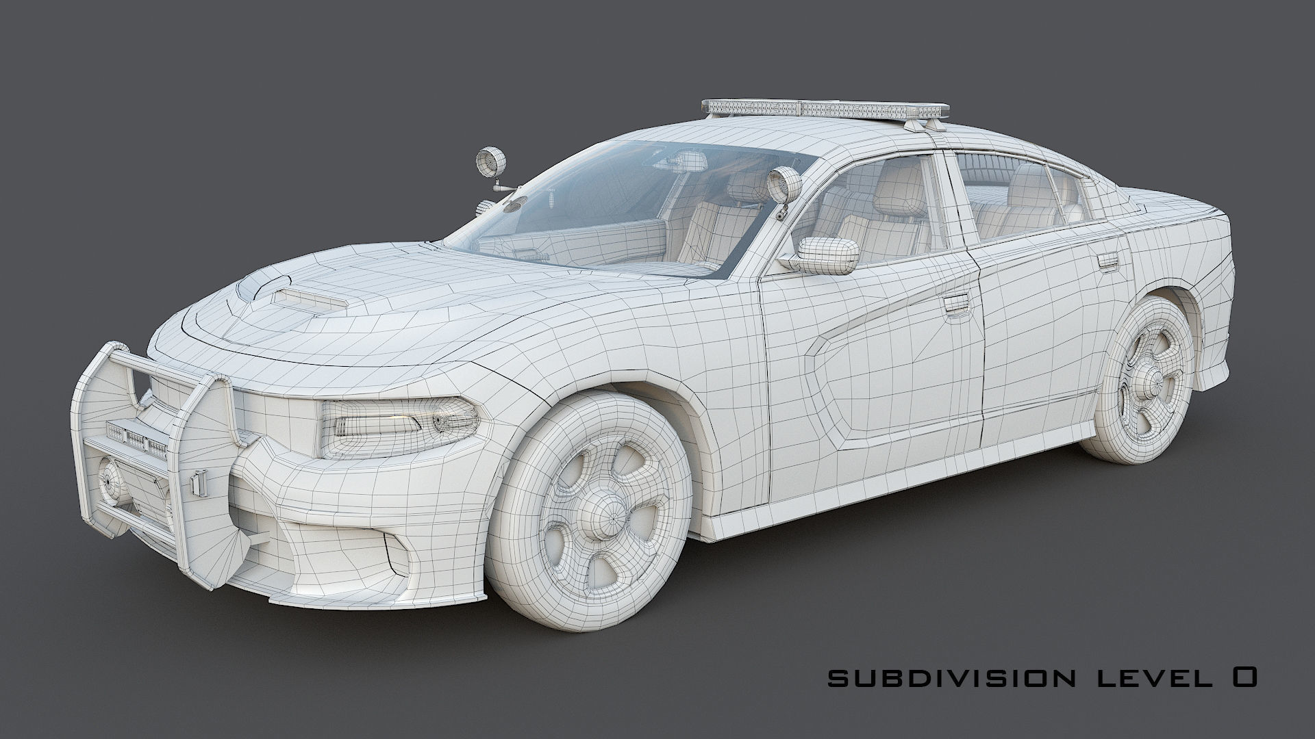 3D model Dodge Charger SRT Hellcat LAPD VR / AR / low-poly | CGTrader